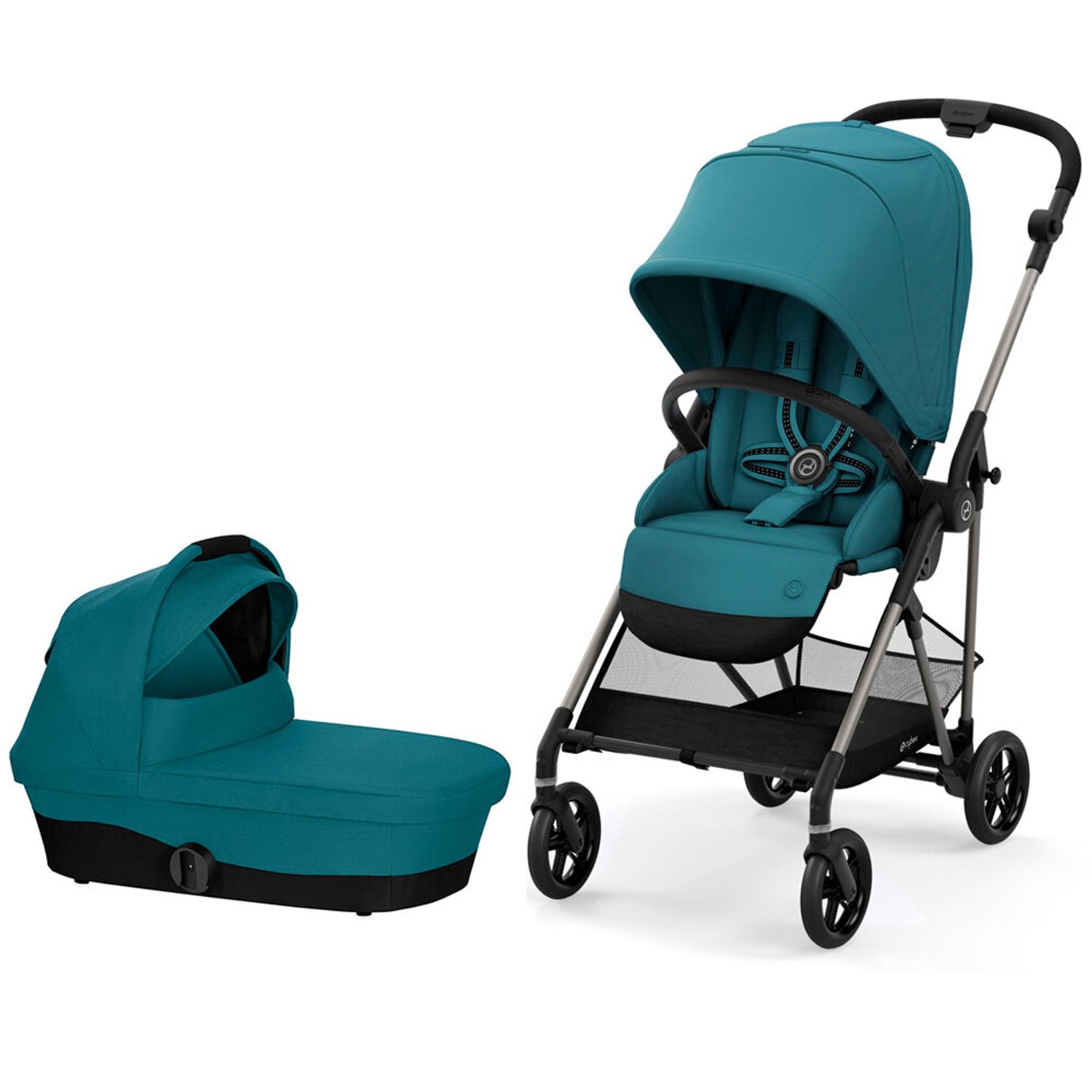 Cybex - Cybex - Carucior Melio 2 in 1 River Blue - elefant.ro