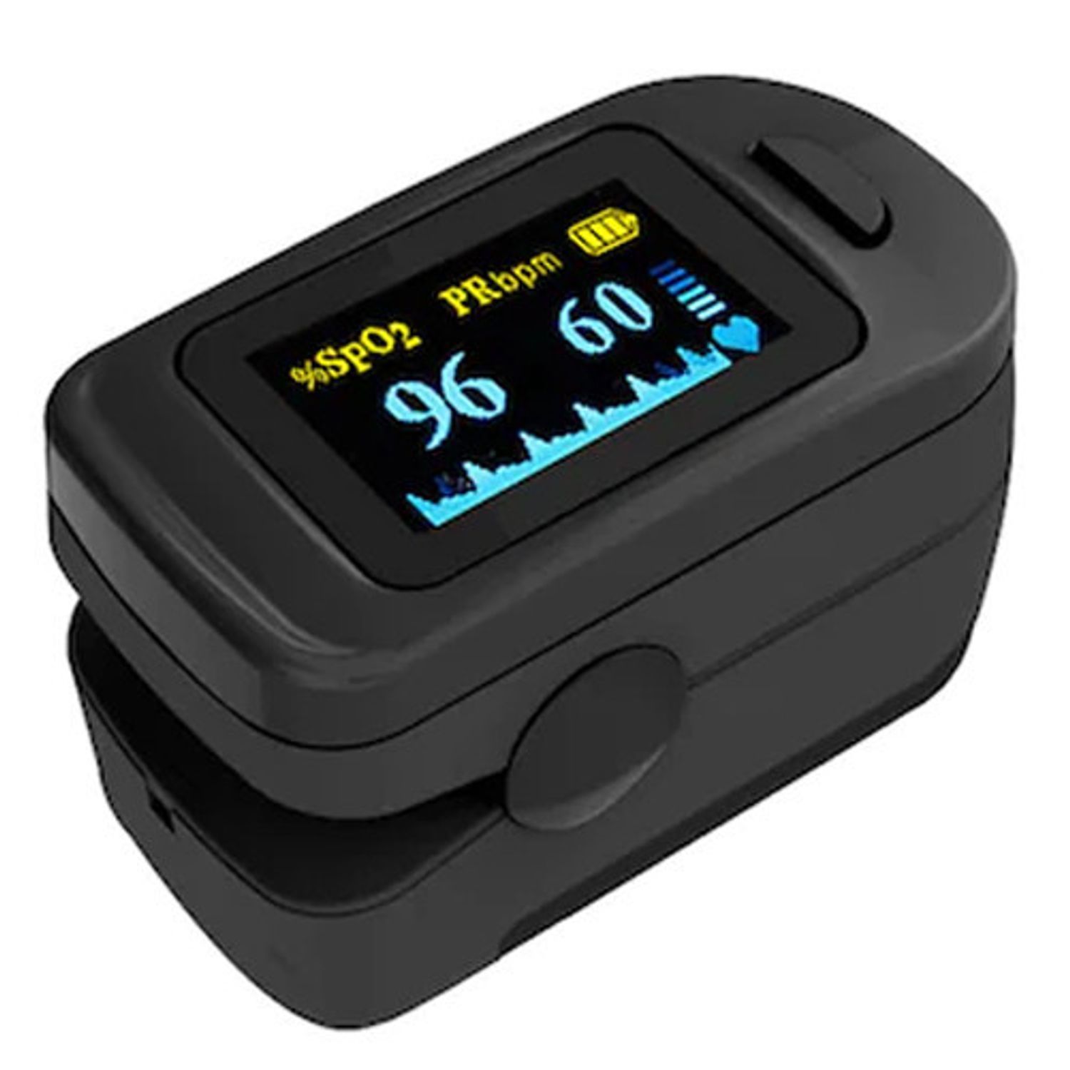 iUni - Pulsoximetru digital iUni H8, Indica nivelul de saturatie a ...