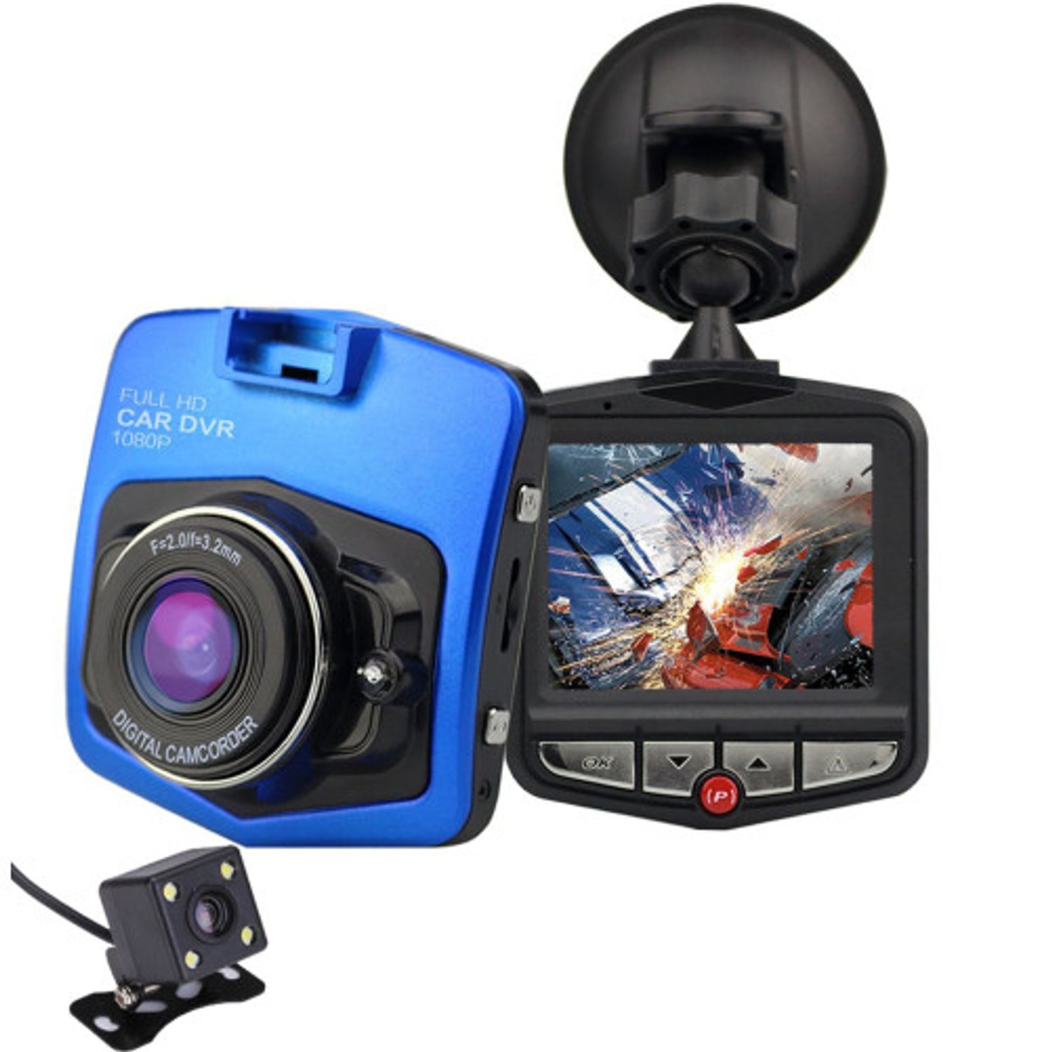 iUni - Camera auto Dubla iUni Dash 806, Full HD, 12Mpx, 2.5 Inch, 170 ...