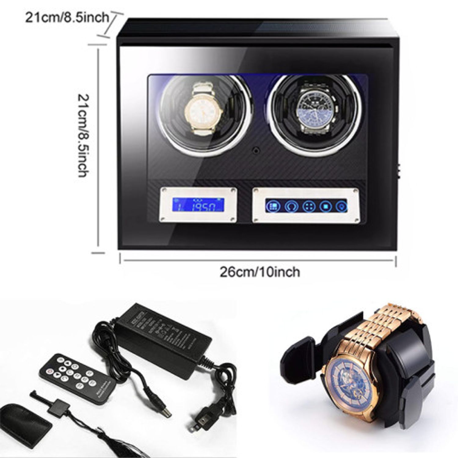 iUni - iUni - Cutie intors ceasuri automatice , Luxury Watch Winder 2 ...