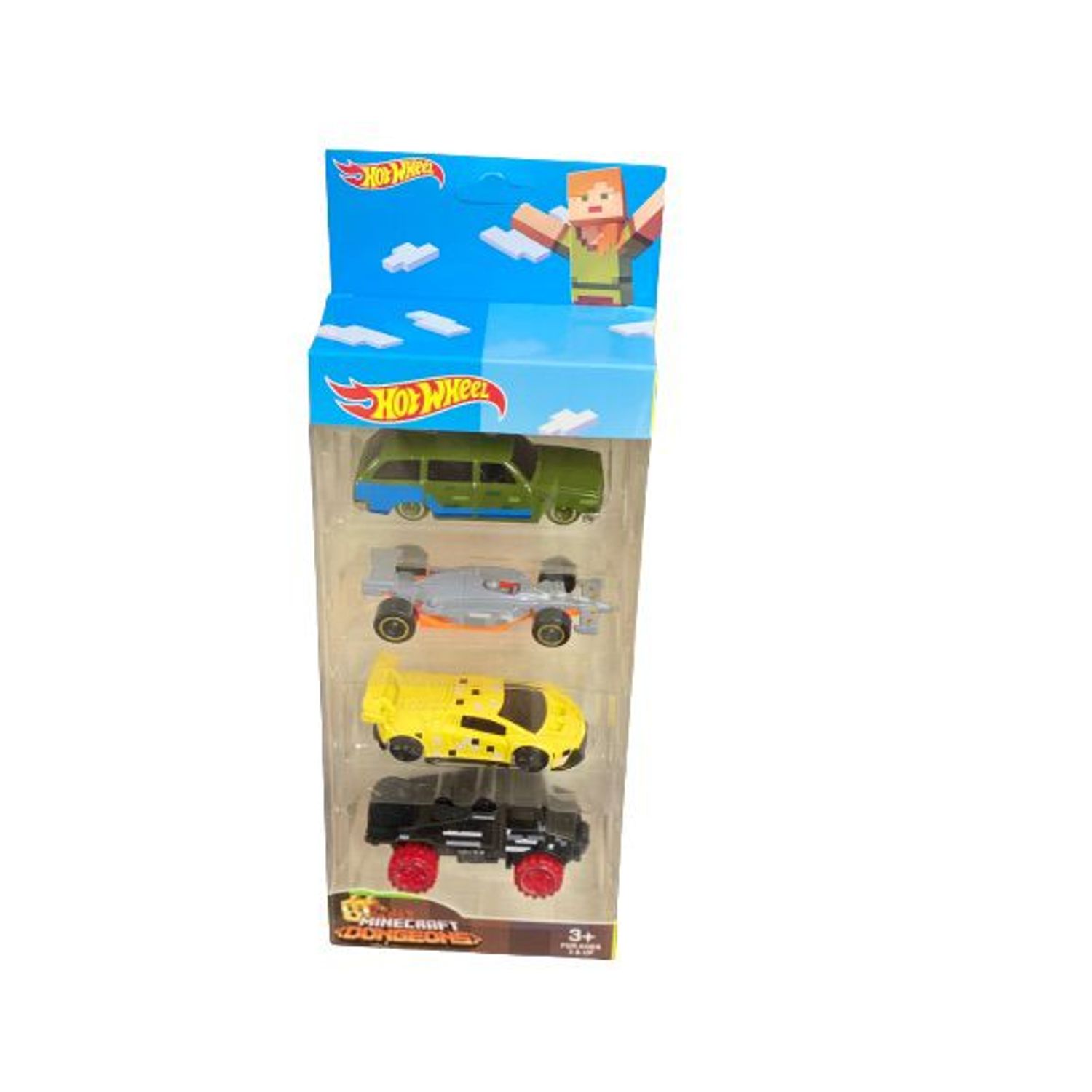 China - Set masini HOT Wheels minecraft - elefant.ro