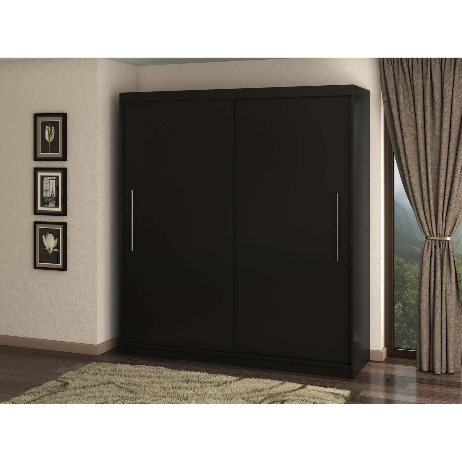 VreiMobila - Dressing Radu, negru - elefant.ro