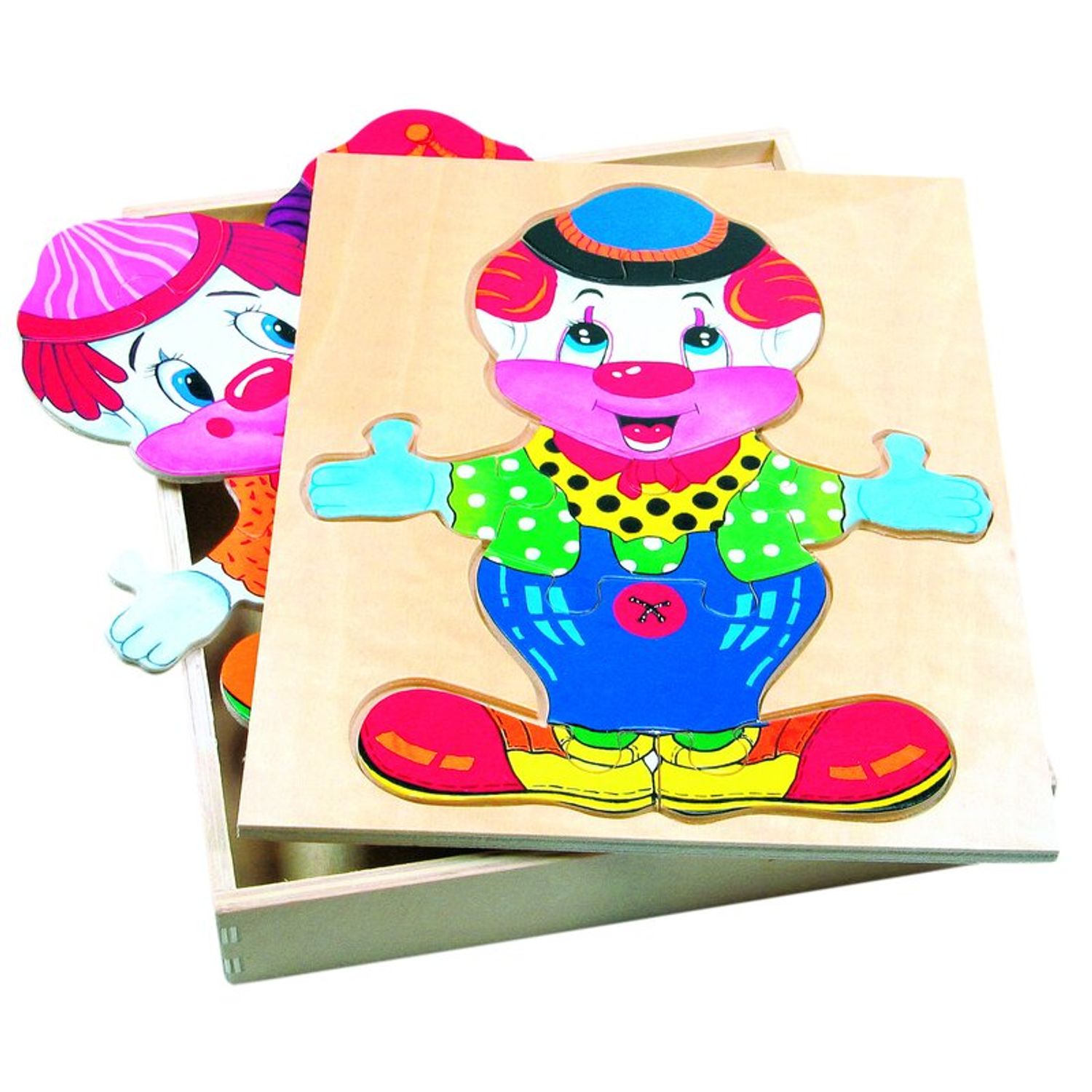 Bino - Bino - Puzzle copii din lemn, Imbraca-l pe Friedo - elefant.ro