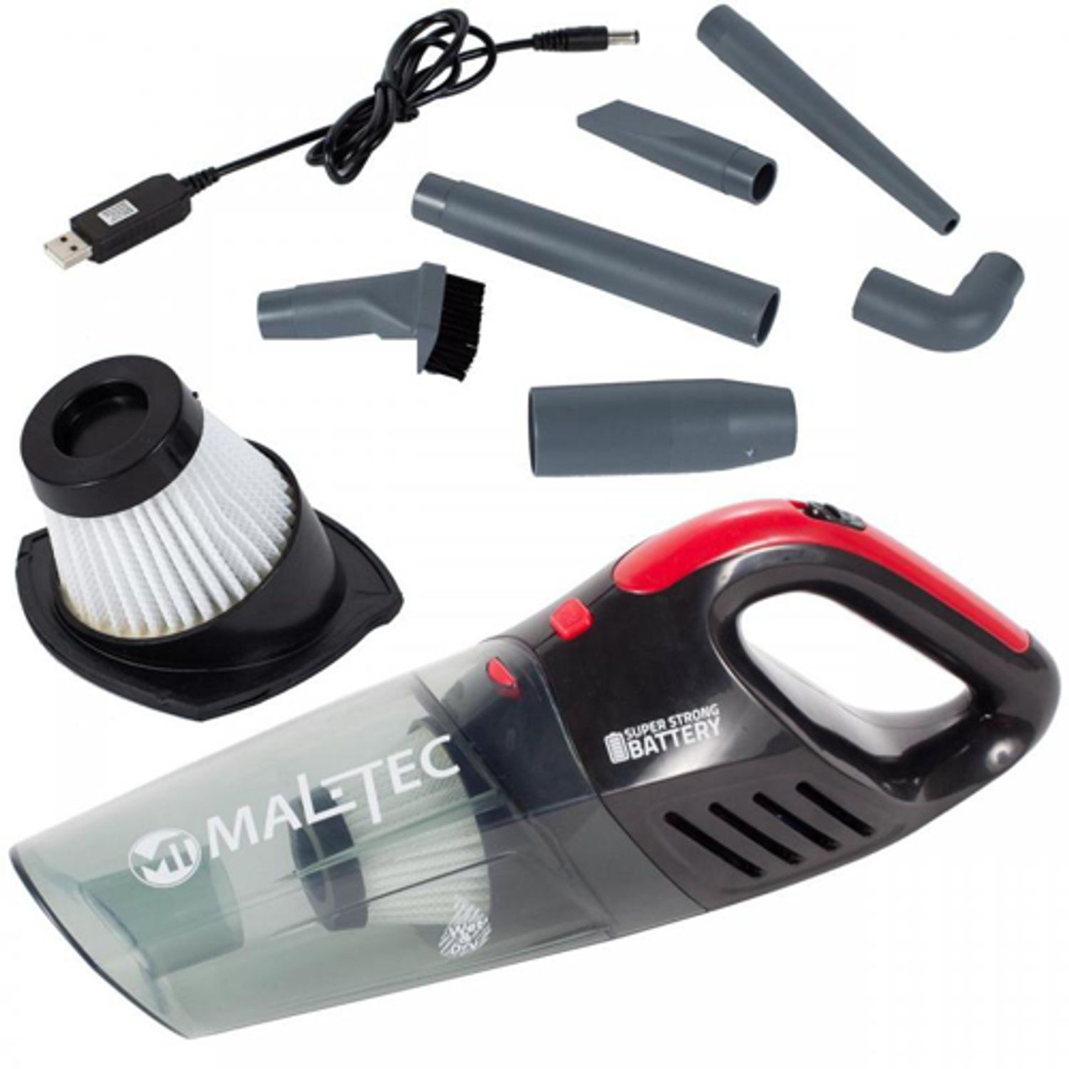 MalTec - Aspirator manual CYCLONE uscat si umed 10in1, MalTec 108015 ...