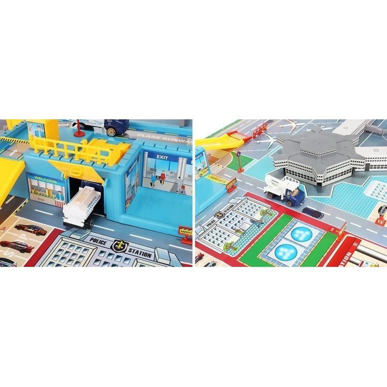 Iso Trade - Set aeroport cu pista Iso Trade MY17482 - elefant.ro