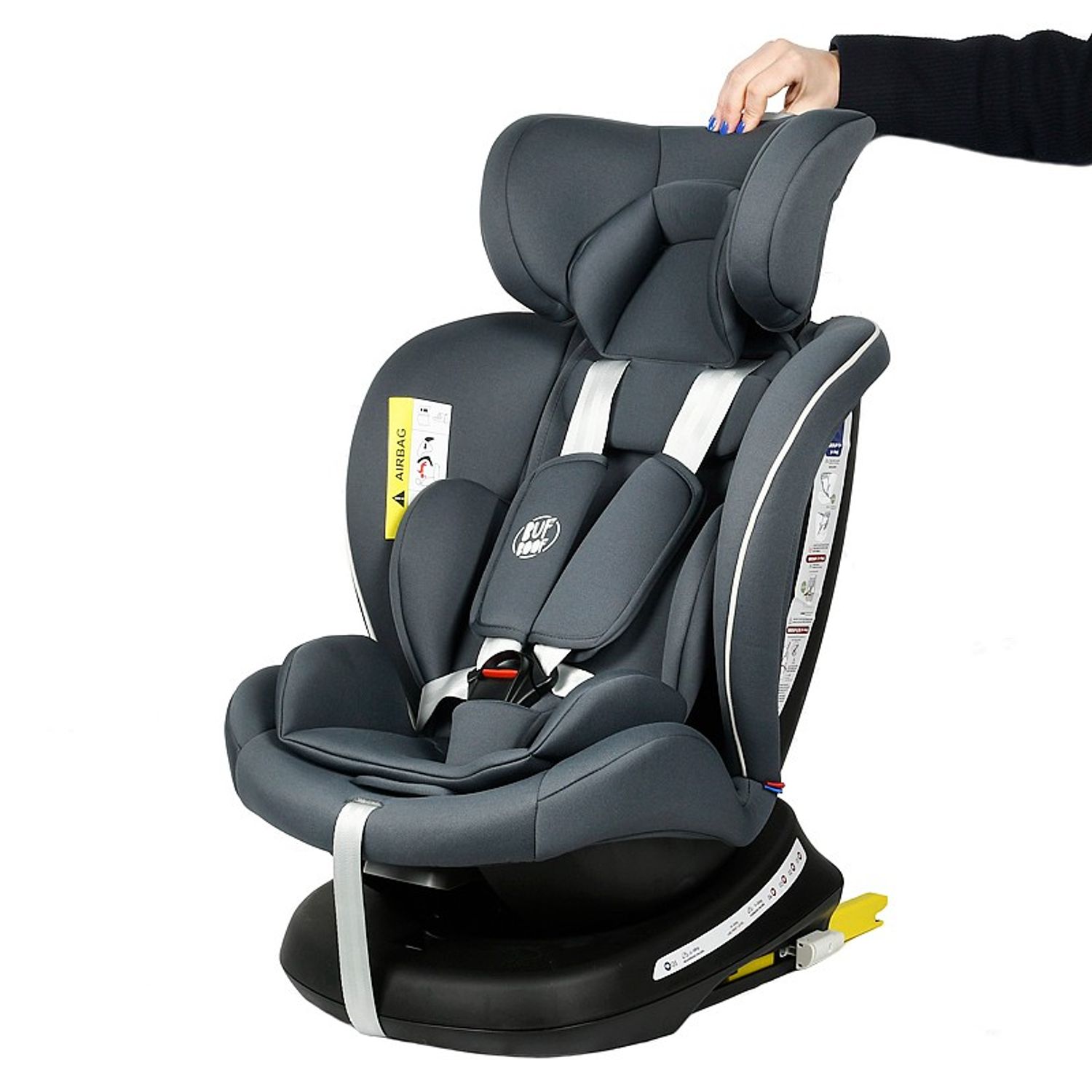 BUF BOOF - Scaun Auto Tweety Plus DELUXE BUF BOOF Grey cu Isofix ...