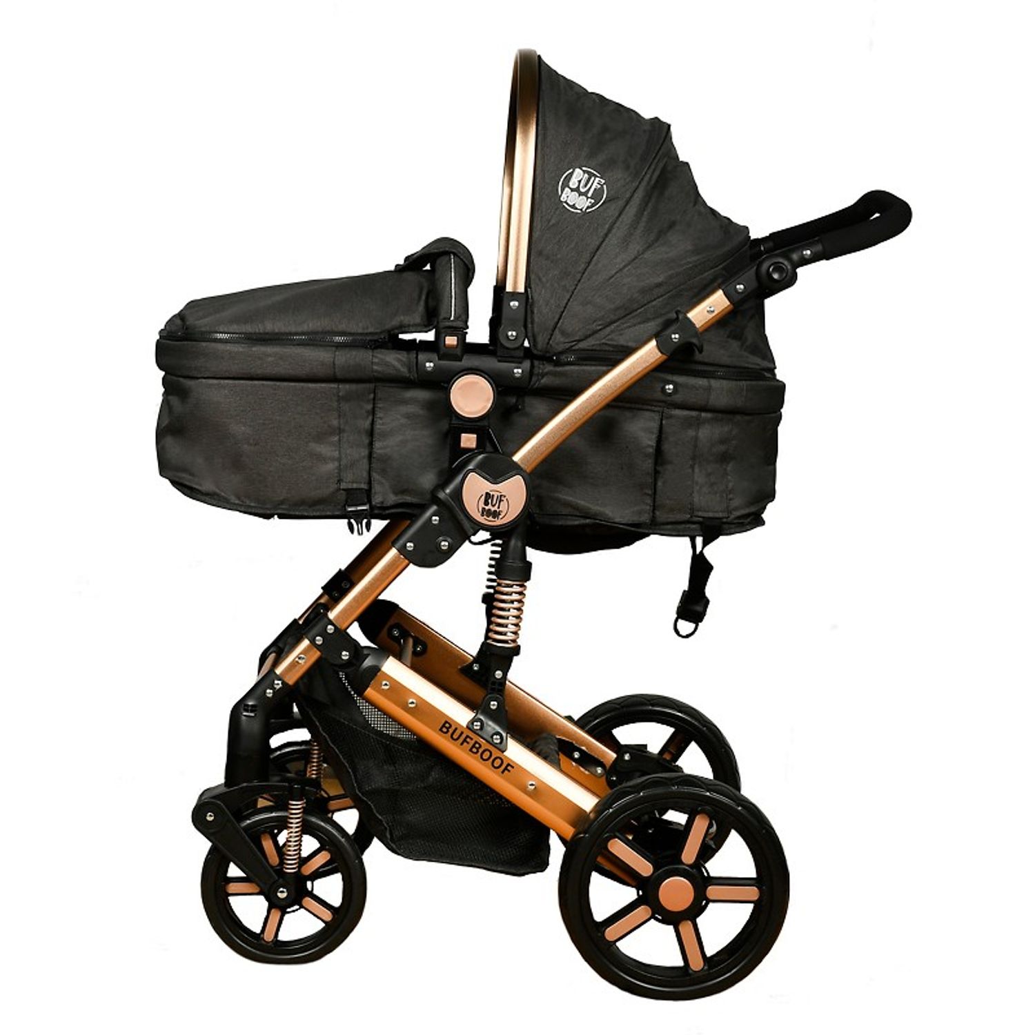 BUF BOOF - Carucior 2 in 1 reversibil X-2 Plus BUF BOOF Grey Jeans 0 36 ...