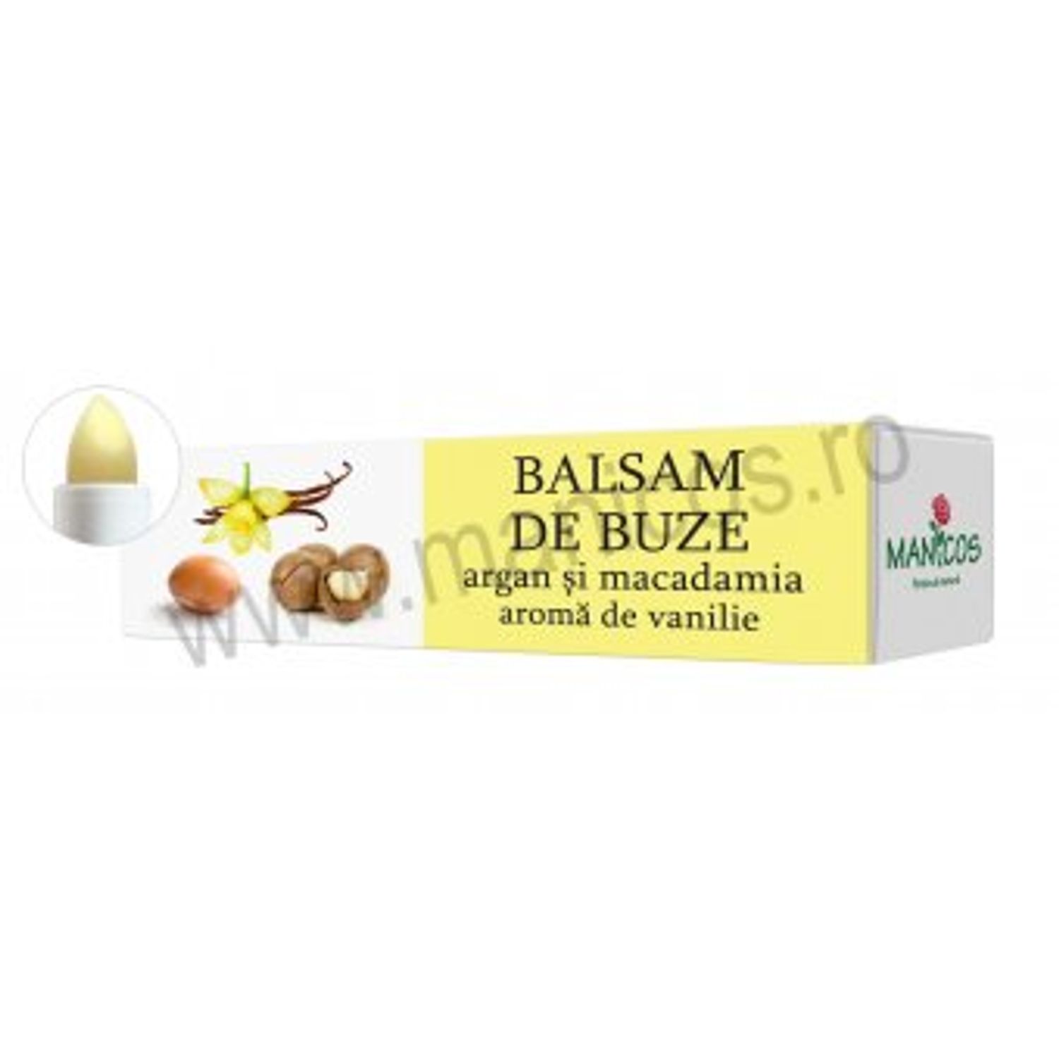 Verrde de nature 98% vegetal - Balsam de buze cu ulei de argan, macadamia si aroma de vanilie 4 ...