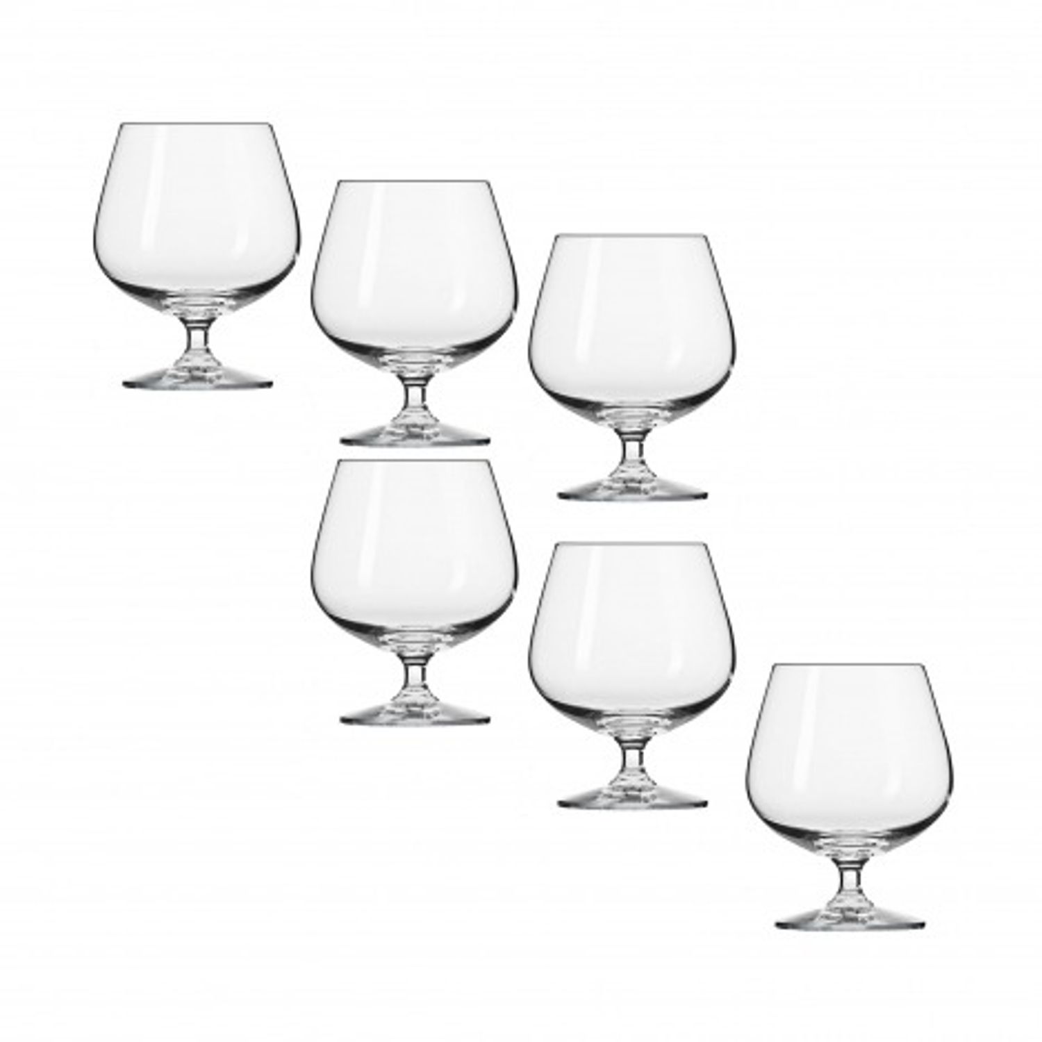 Krosno - Set 6 pahare coniac din cristal Krosno - elefant.ro