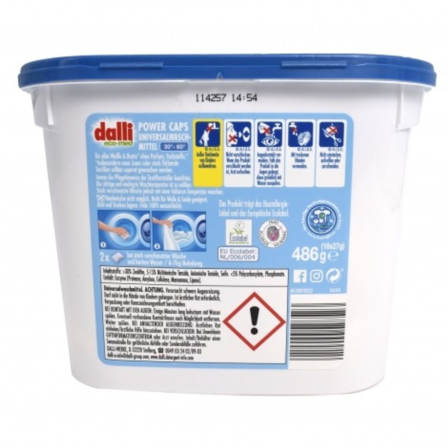 Germag - Detergent pudra Dalli Eco-Med, universal, 18 spalari - elefant.ro
