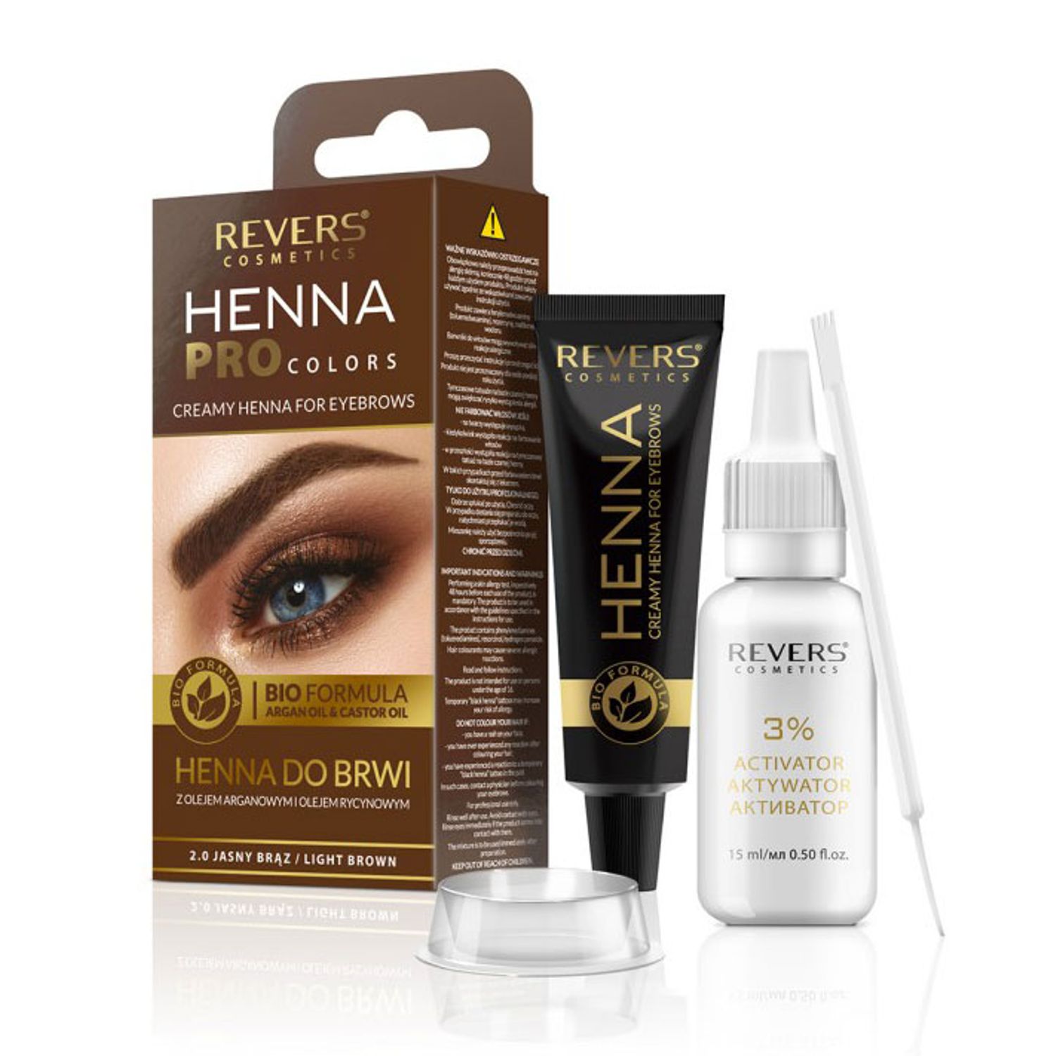 REVERS - Vopsea Profesionala Crema pentru Sprancene Revers HENNA ...