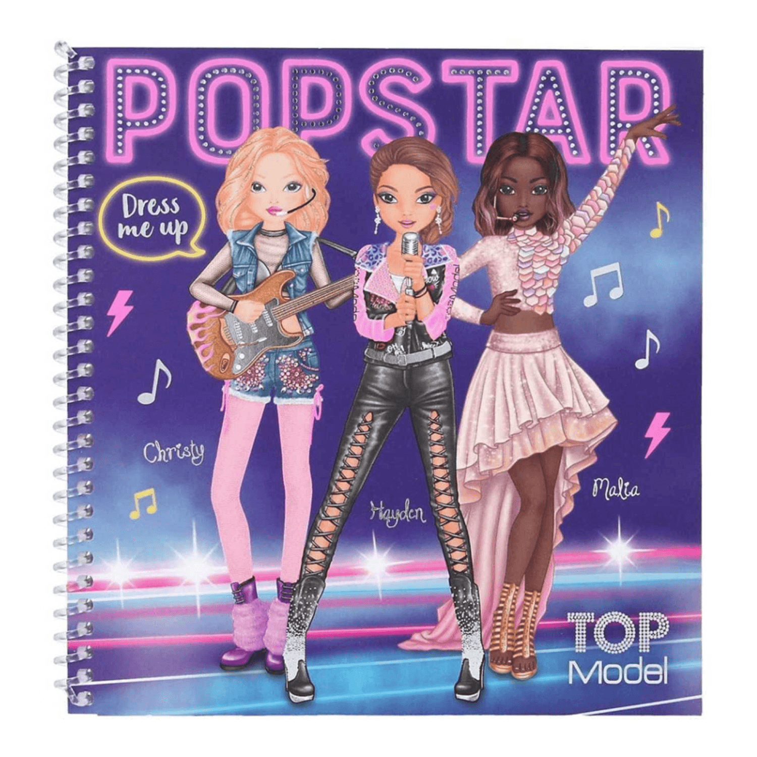 Depesche - Carte de colorat cu stickere Carte de colorat Top Model Make ...