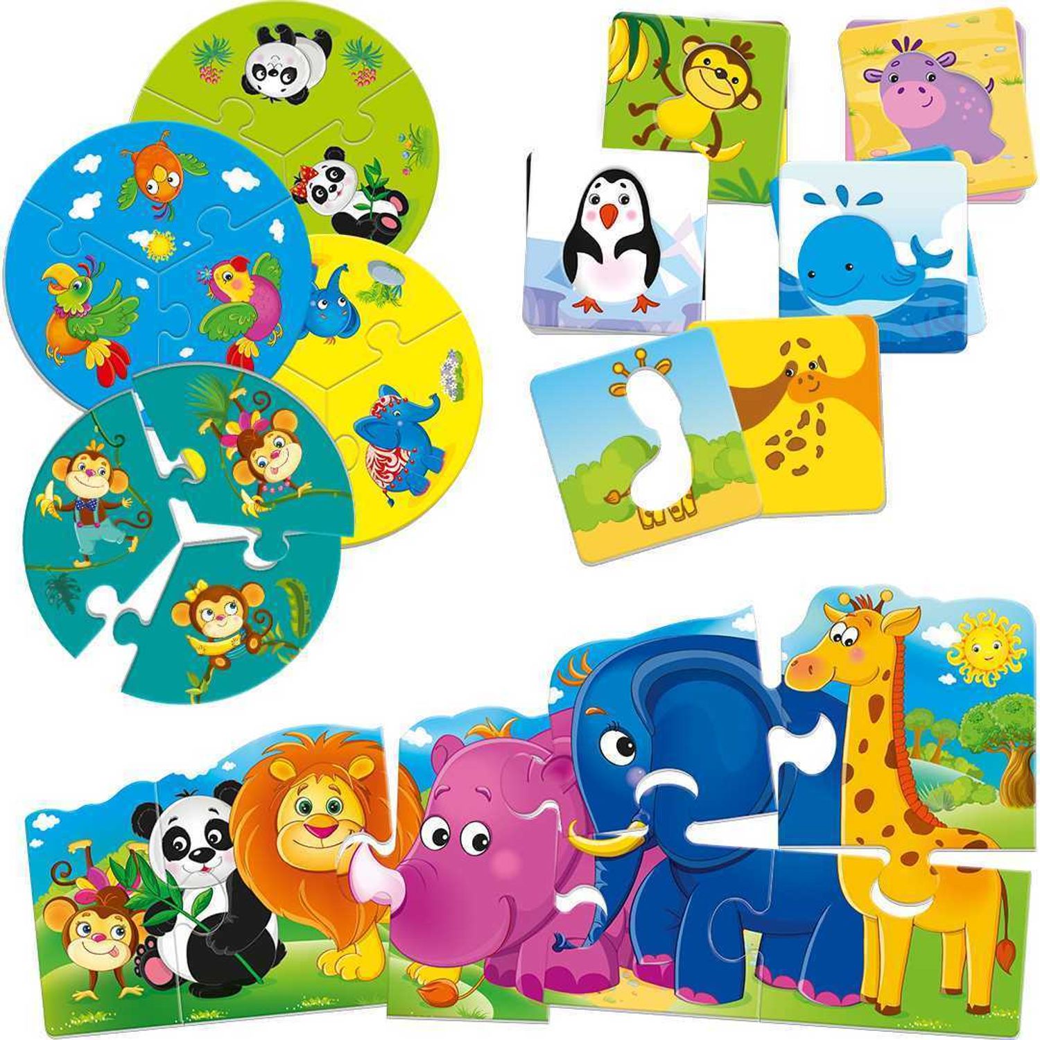 Roter Kafer - Joc educativ 3 in 1 Zoo Roter Kafer RK1310-02 - elefant.ro