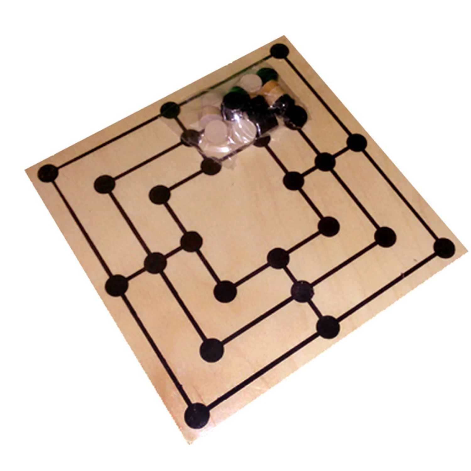 OEM - Joc tintar (Moara) din lemn, 24x24cm, AC 1024 - elefant.ro