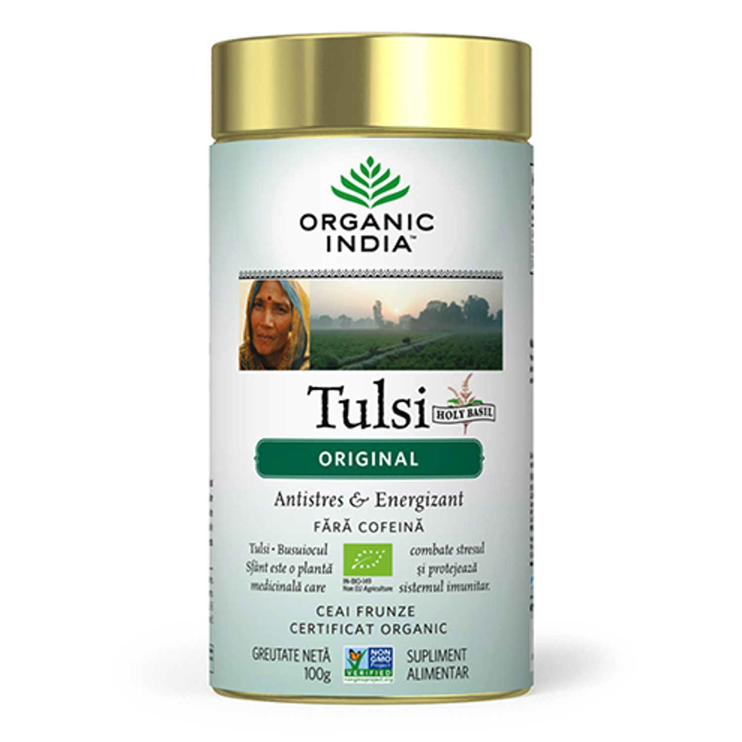 Organic India - Ceai Tulsi (Busuioc Sfant) Original | Antistres Natural ...