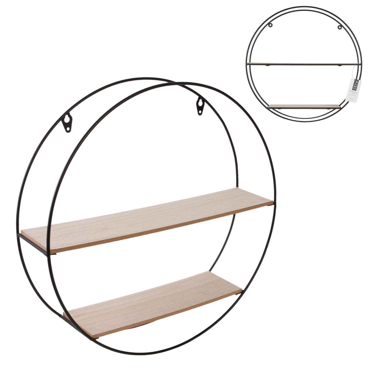 Dekos - Raft de perete, metalic, rotund - elefant.ro