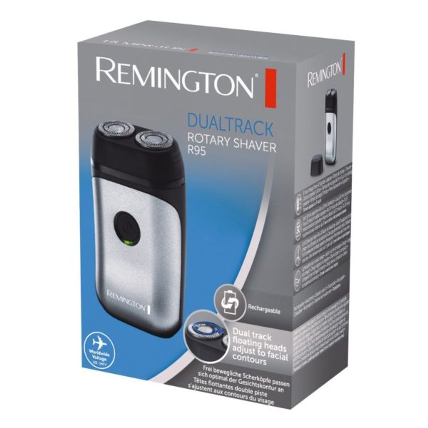 Remington - Aparat De Ras Remington Cu Capete Rotative De Voiaj, Cutite Cu Dubla Directie ...