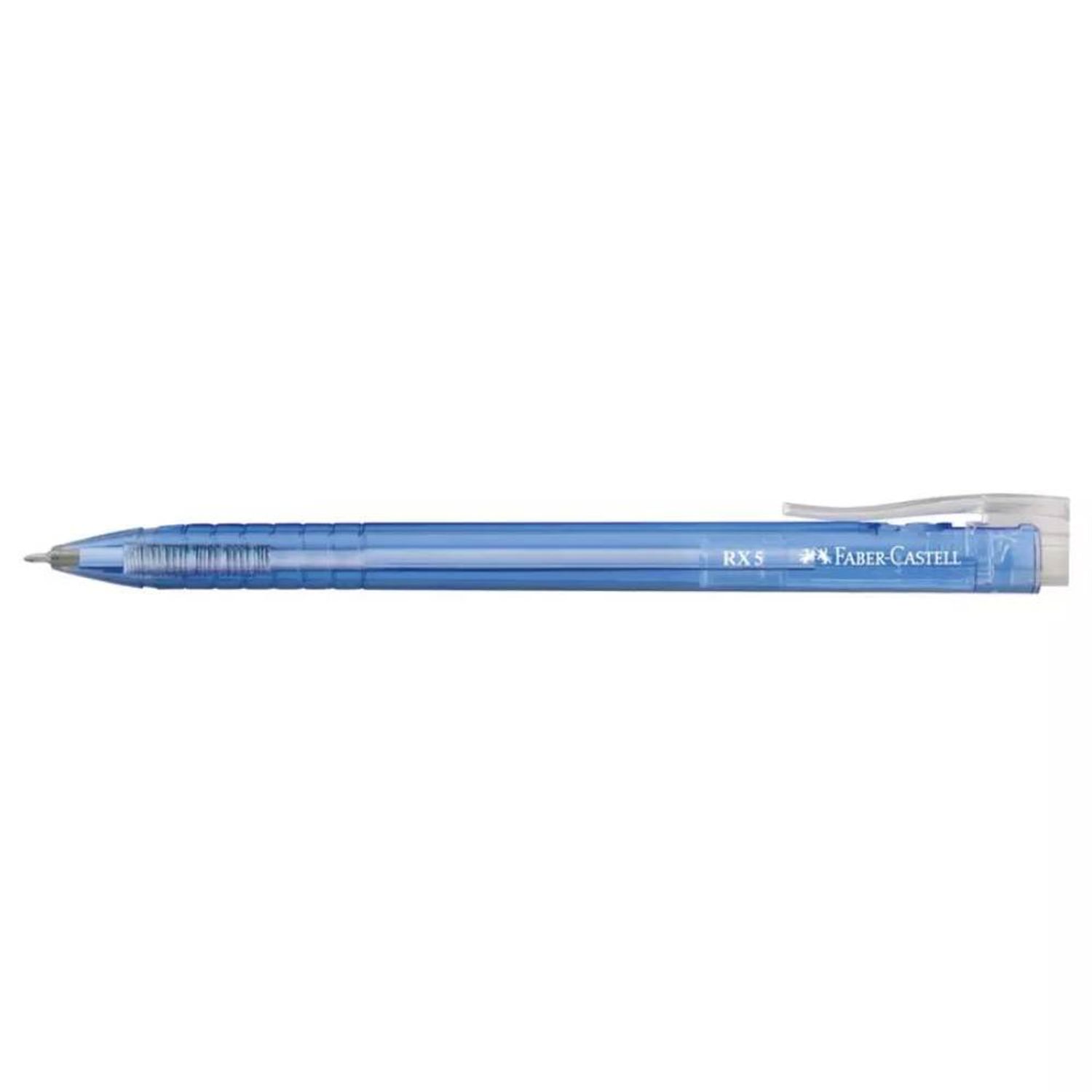 Faber-Castell - Pix Roller Albastru cu Mecanism Faber-Castell RX5, Semi ...