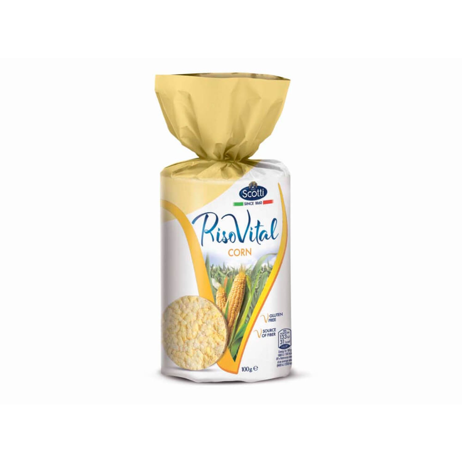 Riso Scotti - Tartine din Orez cu Porumb Riso Vital, 100g - elefant.ro