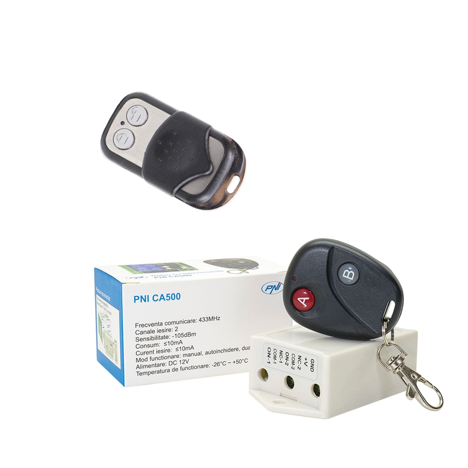 PNI - Pachet Releu cu telecomanda PNI CA500 pentru comanda 1 sau 2 usi ...