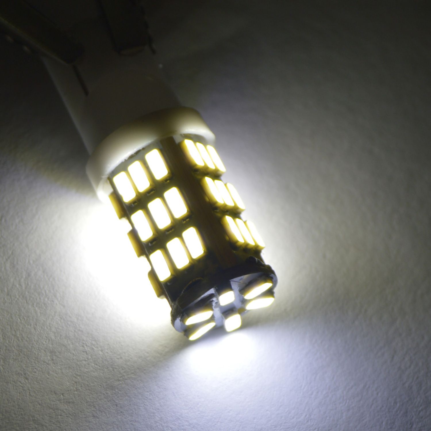 OEM - Set 2 x Bec LED pozitie T10 W5W,cu 42 leduri, Alb Rece - elefant.ro