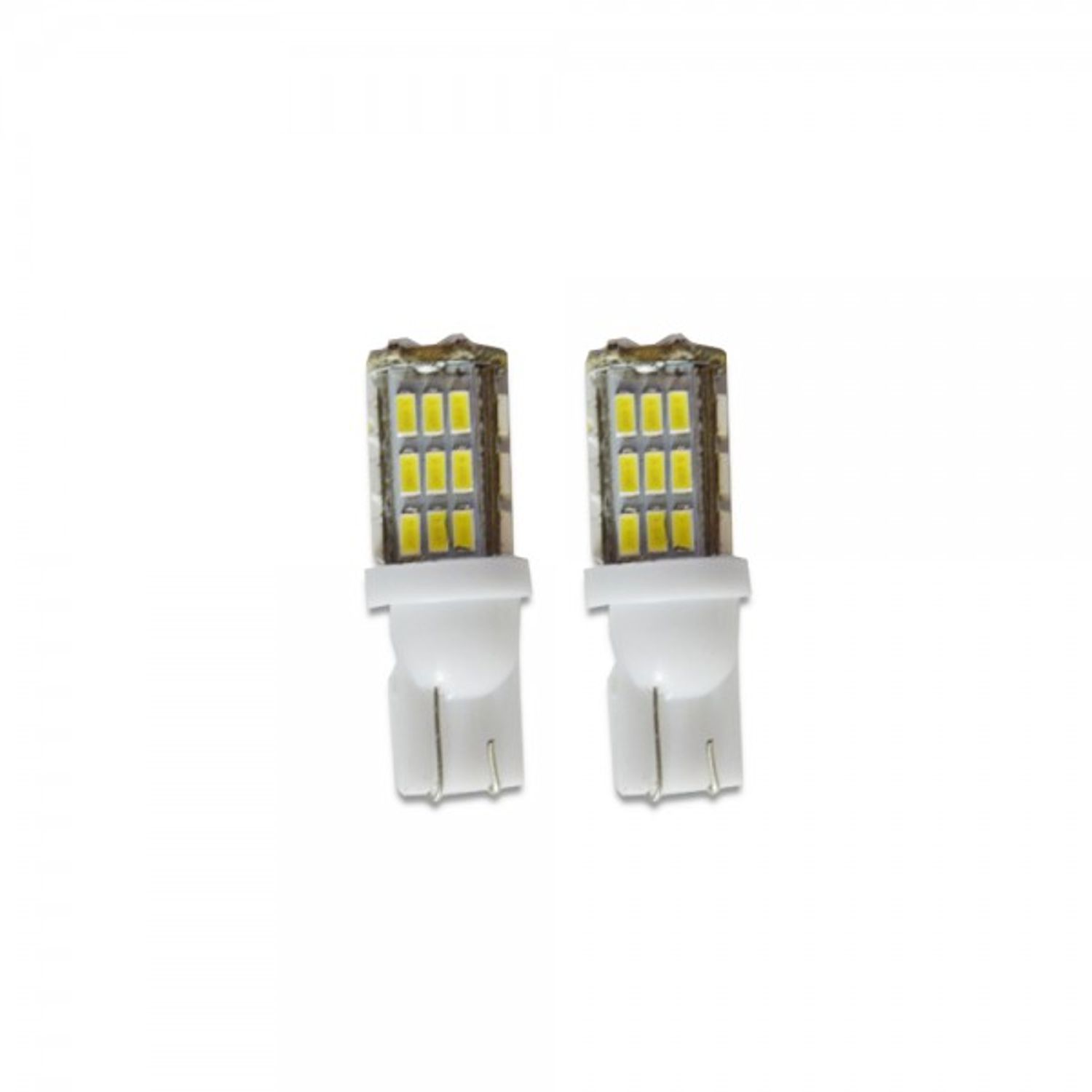 OEM - Set 2 x Bec LED pozitie T10 W5W,cu 42 leduri, Alb Rece - elefant.ro