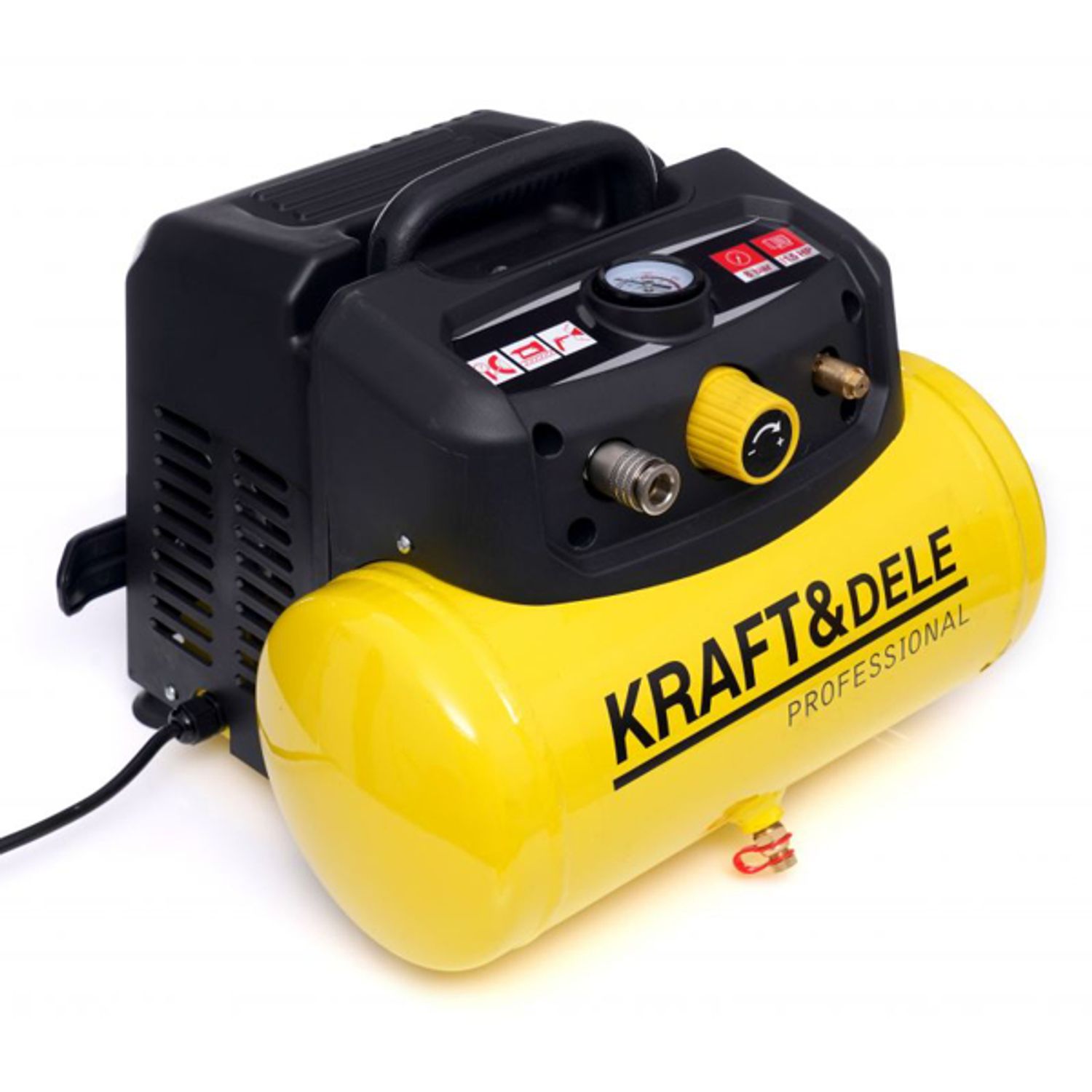 Kraft&Dele - Compresor fara ulei 6L 8bar 1.1kW 180L/min, Kraft&Dele ...