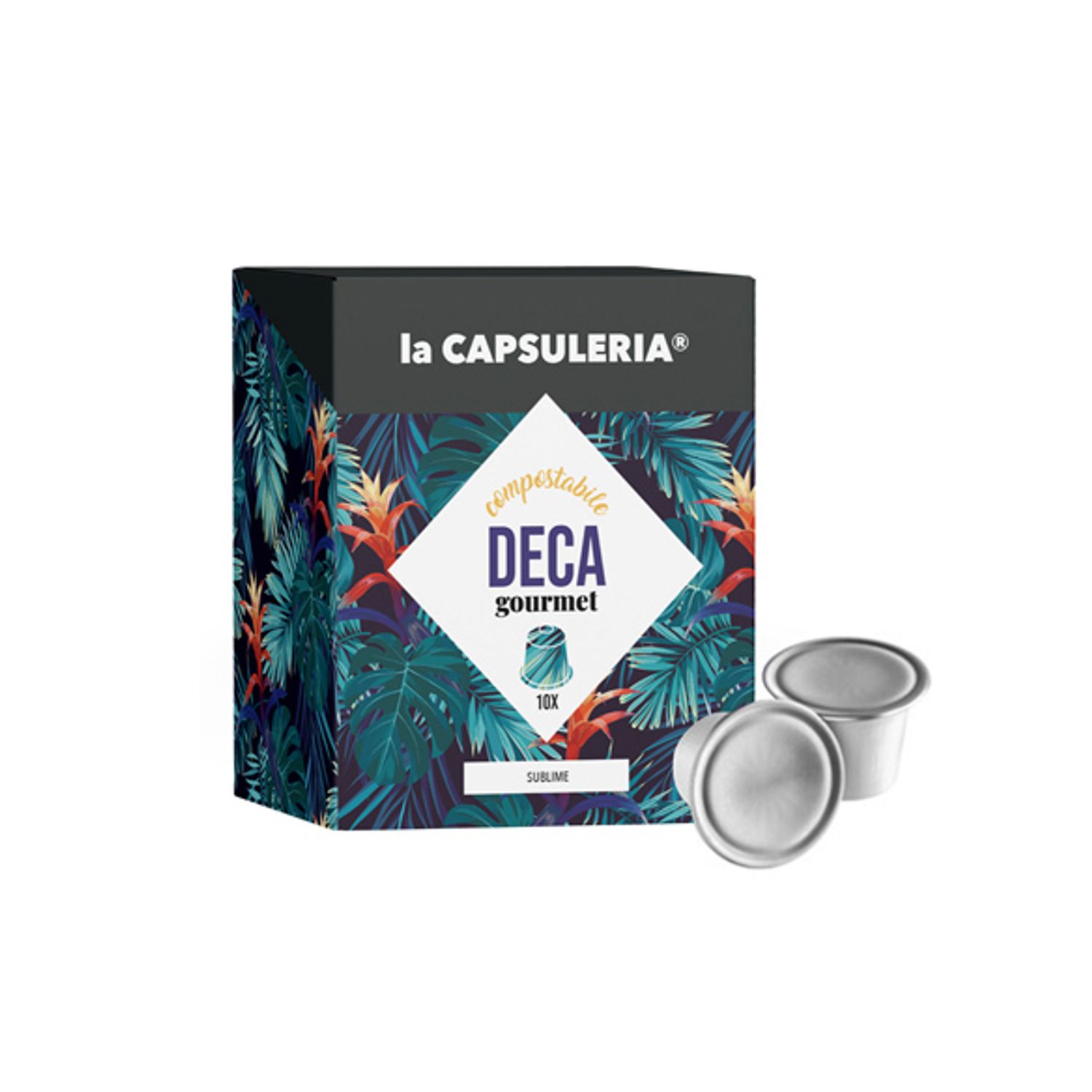 La Capsuleria - Set 100 capsule compostabile cafea Deca Gourmet ...