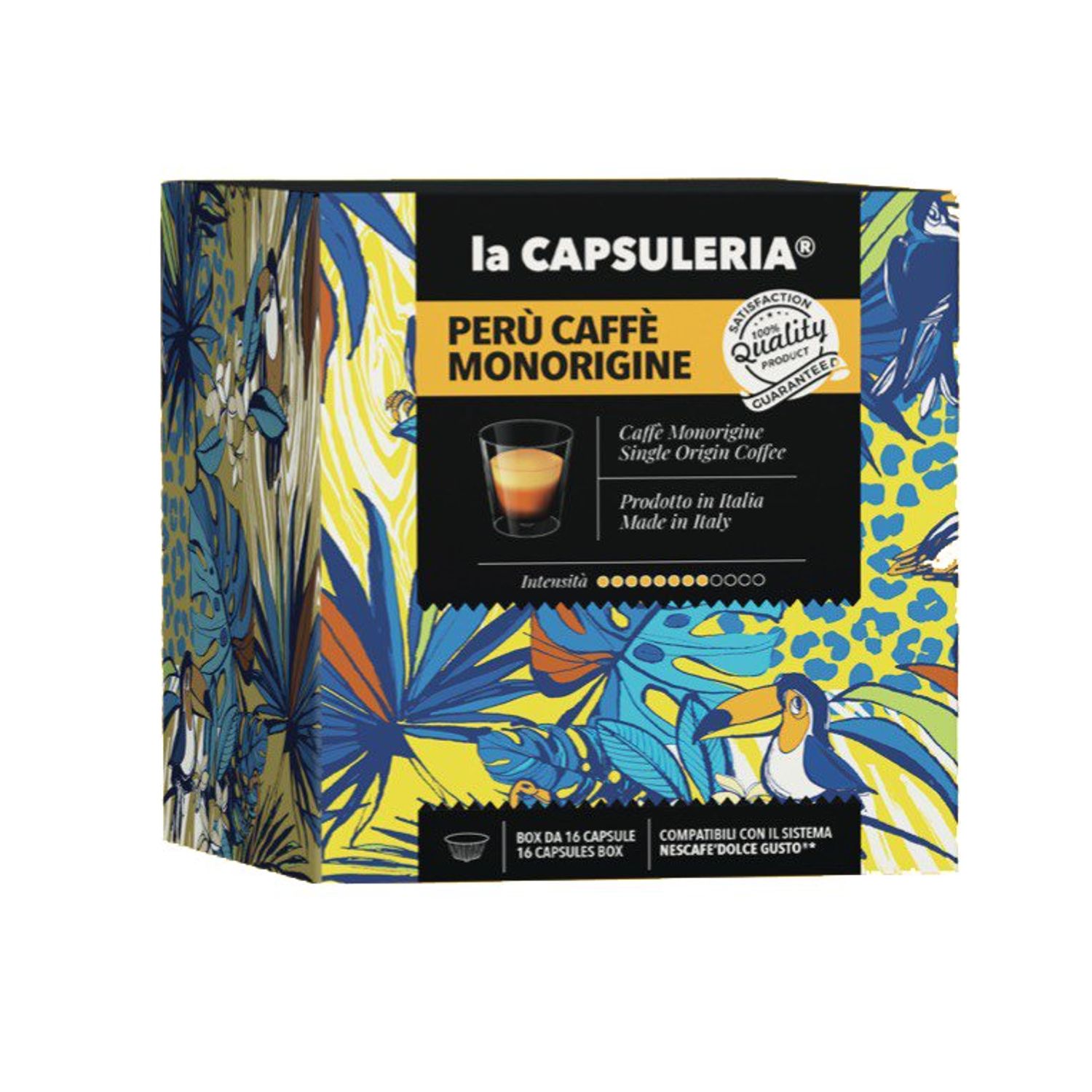 La Capsuleria - Set 96 capsule cafea Peru Monorigine, compatibile ...