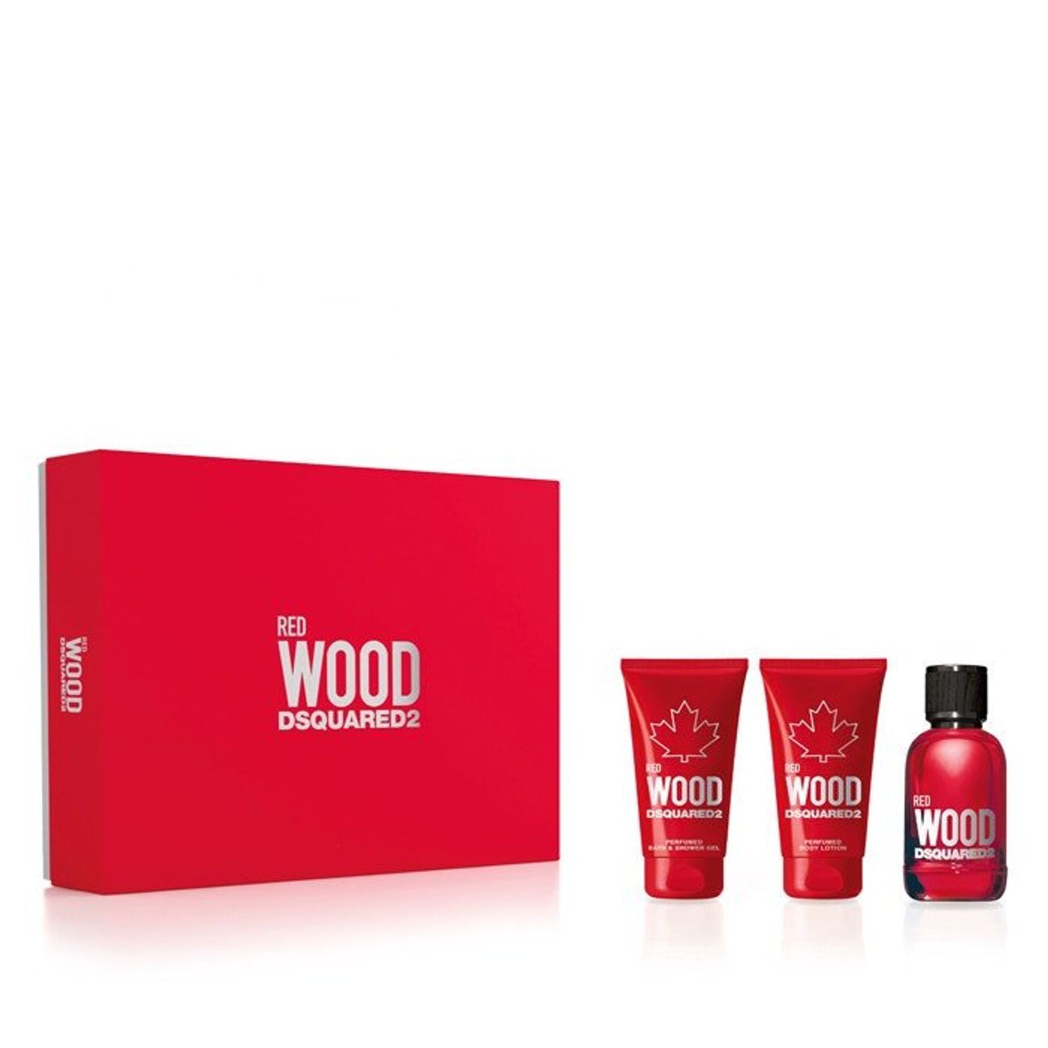 Dsquared2 - Set Dsquared Red Wood, Apa de Toaleta, 100 ml + Gel de dus ...