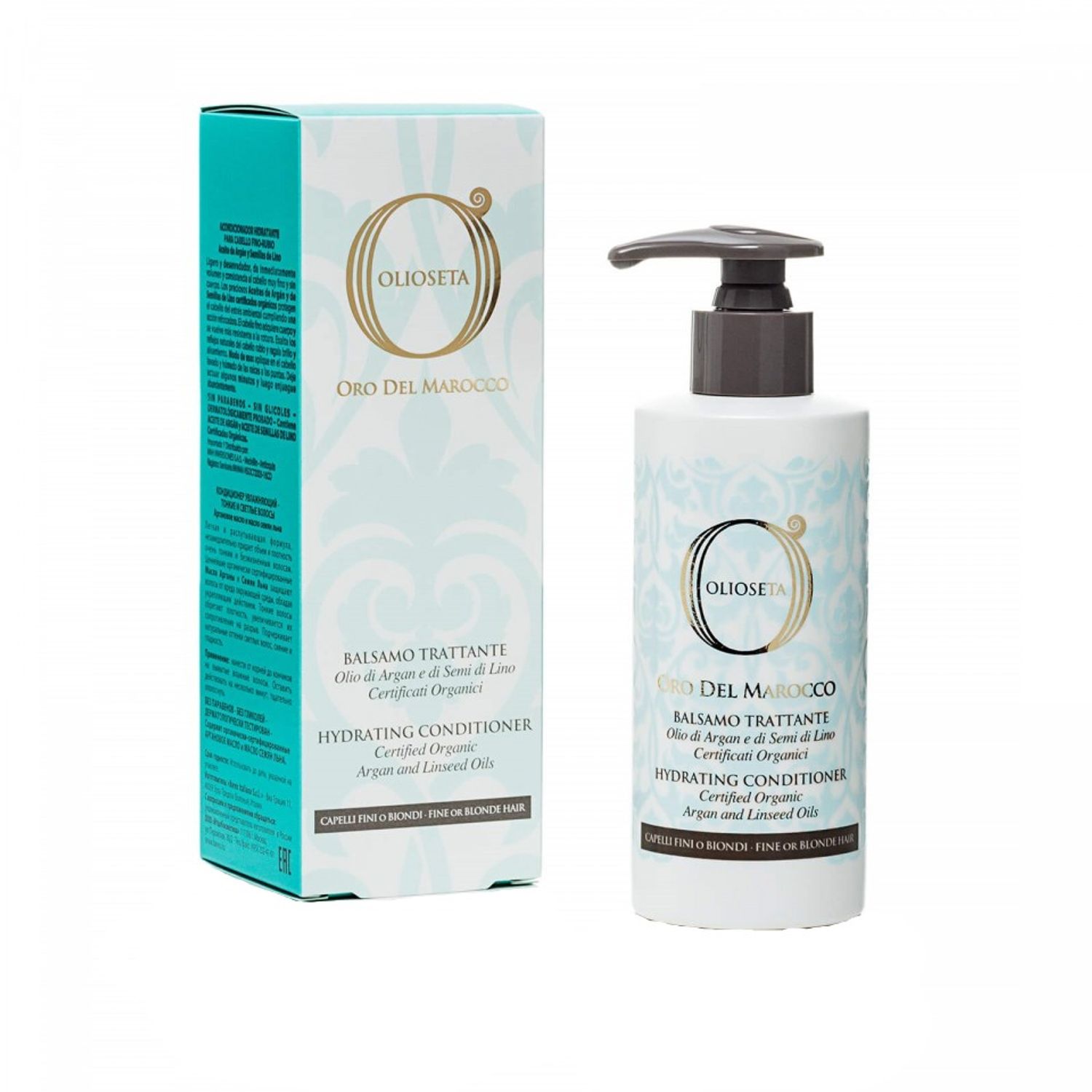 Oro del Marocco - Balsam Hidratant pentru par blond cu structura fina ...