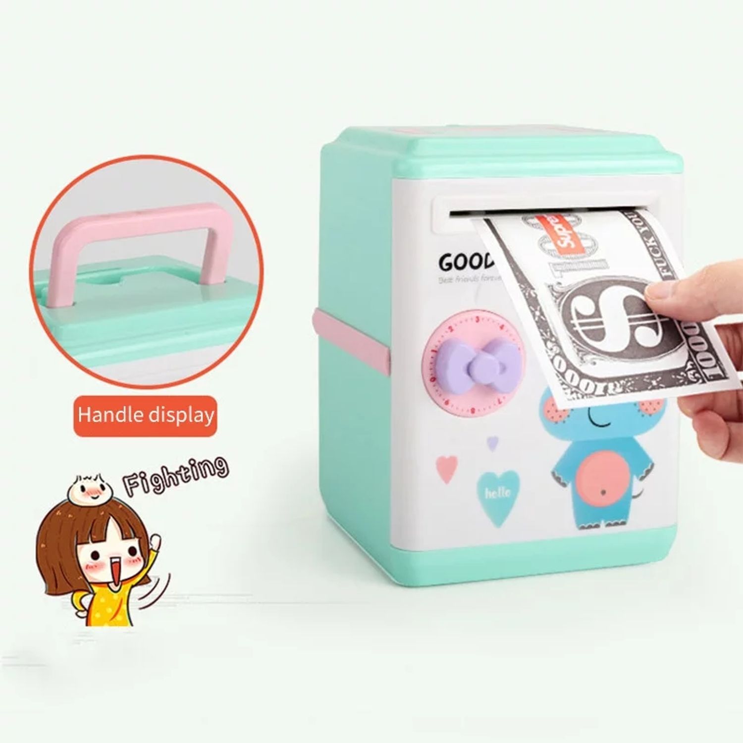 Creative World Toys - Pusculita interactiva Lola, tip seif cu cifru ...