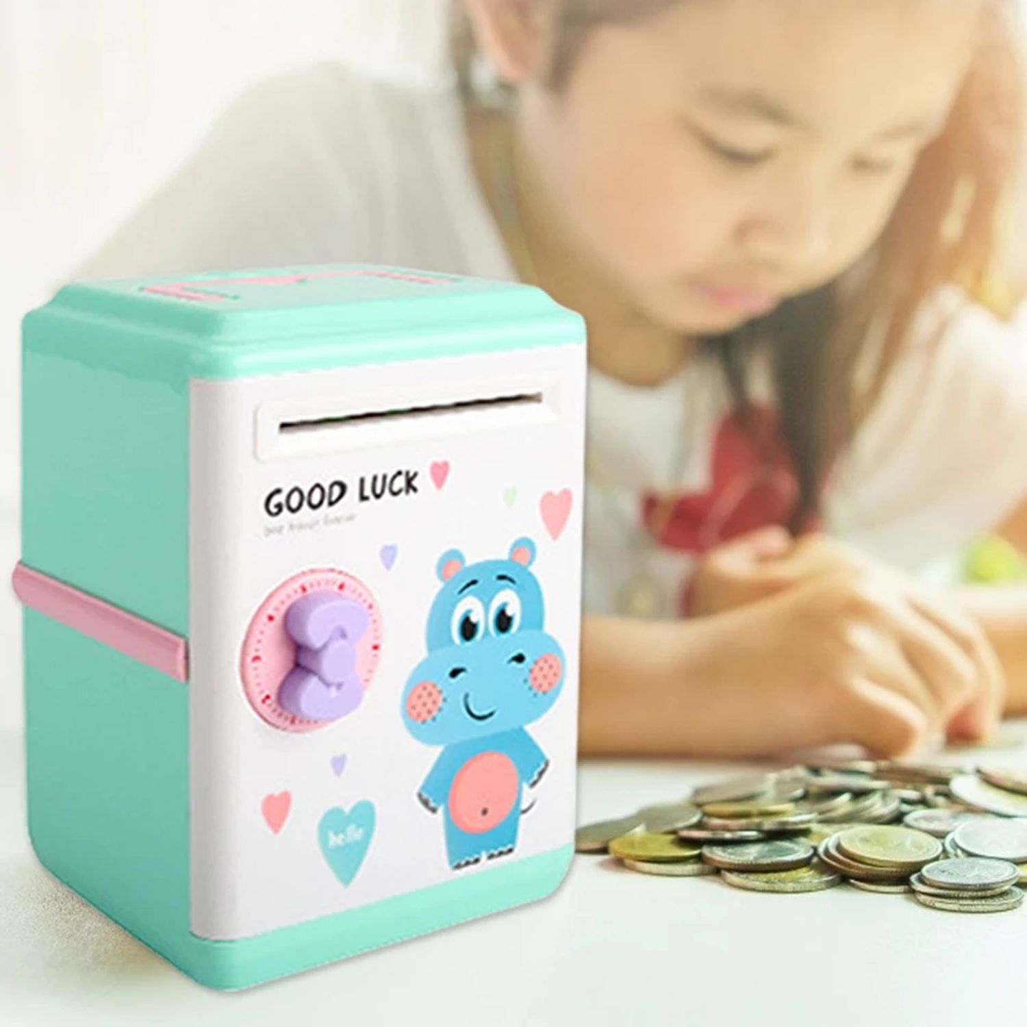 Creative World Toys - Pusculita interactiva Lola, tip seif cu cifru ...