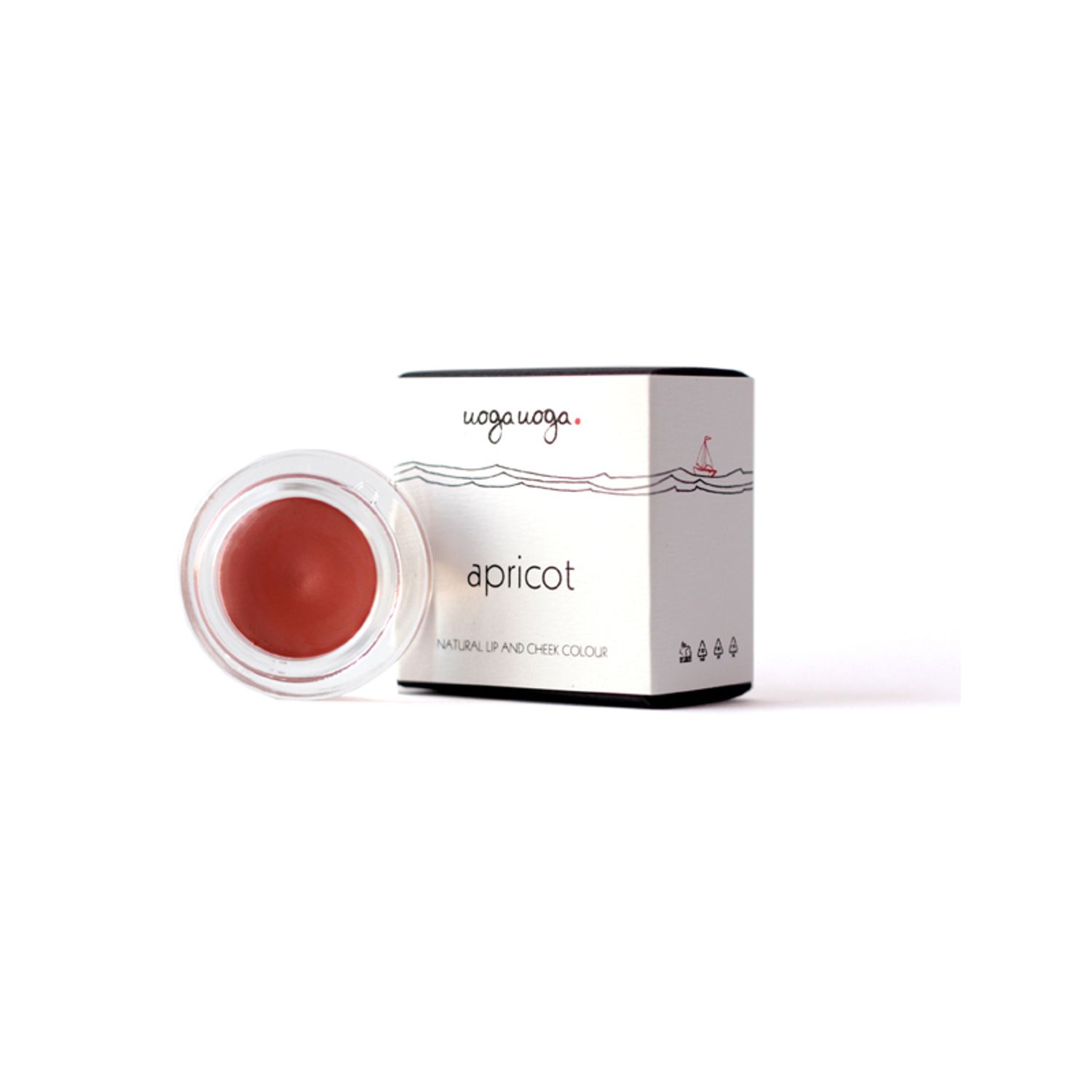 Uoga Uoga - Apricot: Nuantator natural pentru buze si obraji cu extract ...