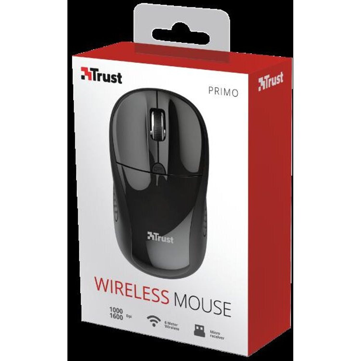 Trust - Trust Primo Wireless Mouse - black - elefant.ro