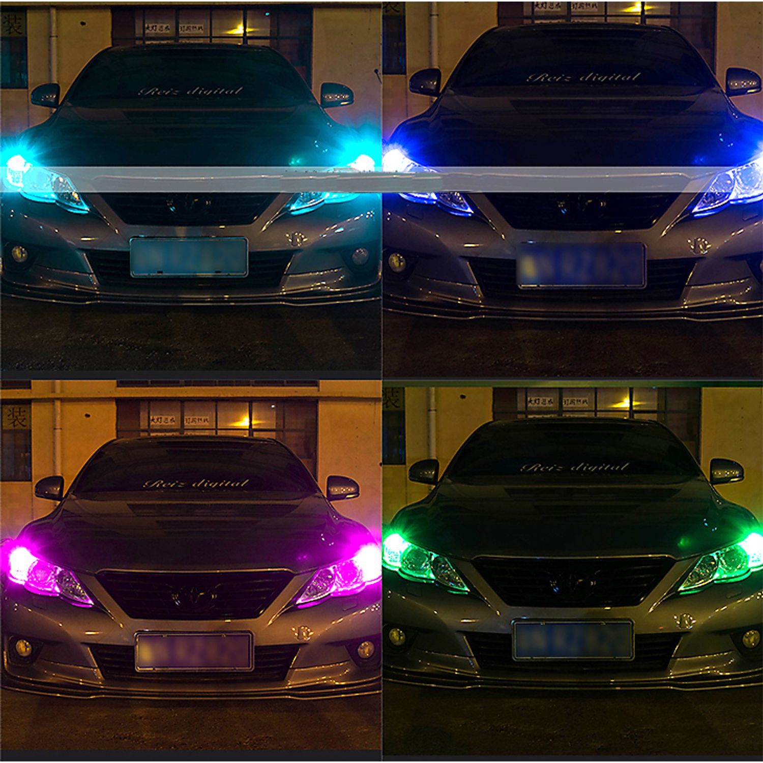 ISHOP - Set 2 becuri LED RGB colorate pentru pozitie - elefant.ro