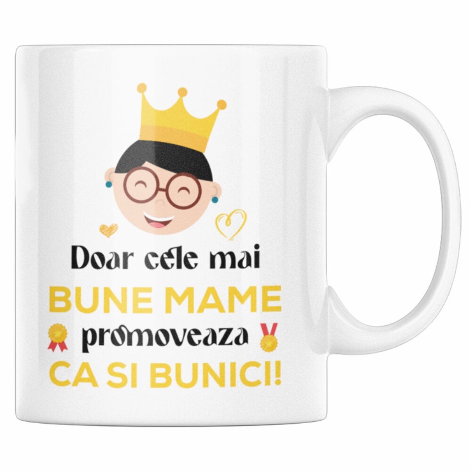 OEM - Cana personalizata ceramica alba "Doar cele mai bune mame ...