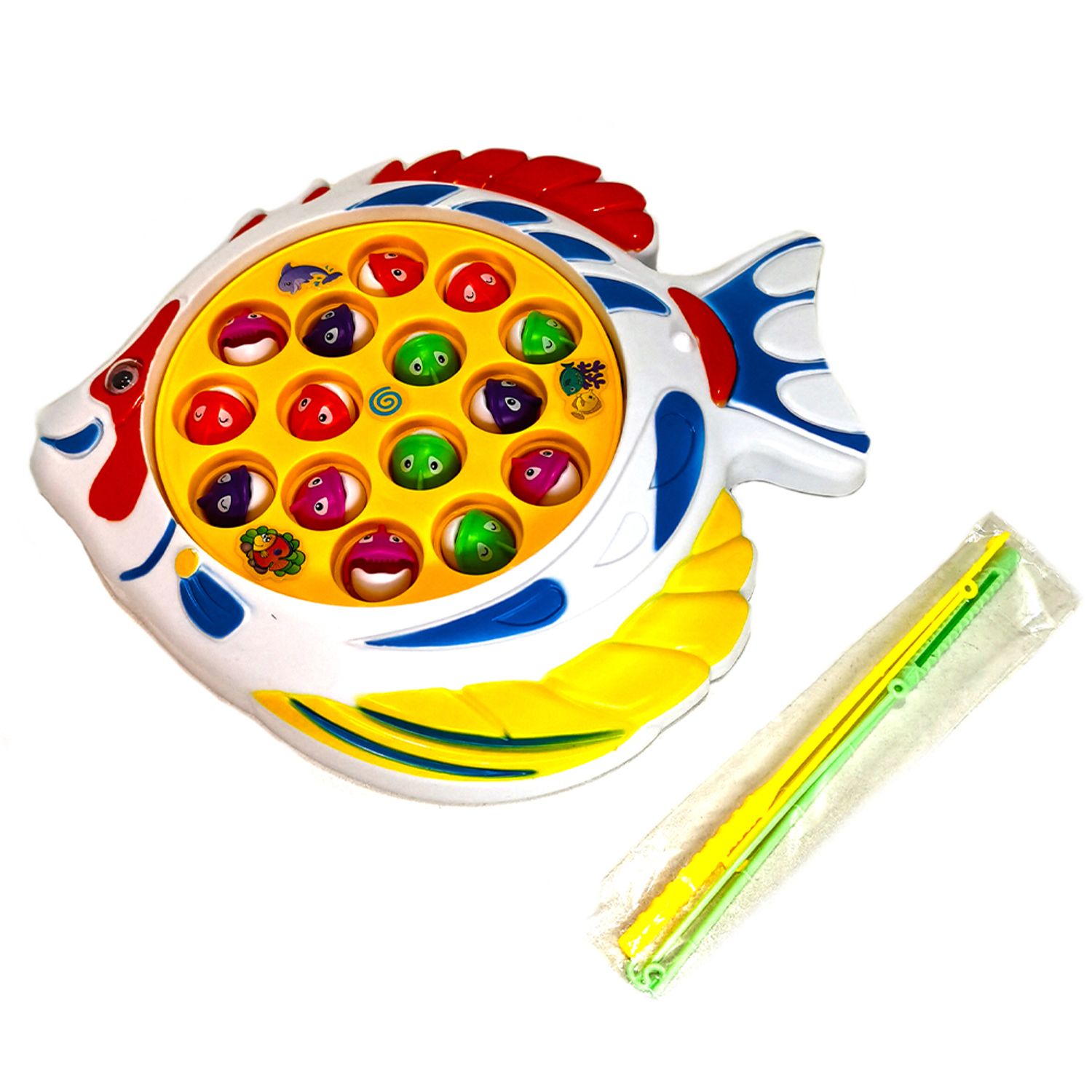 SergadiOnline - Joc de pescuit cu 15 pestisori si 2 undite - elefant.ro