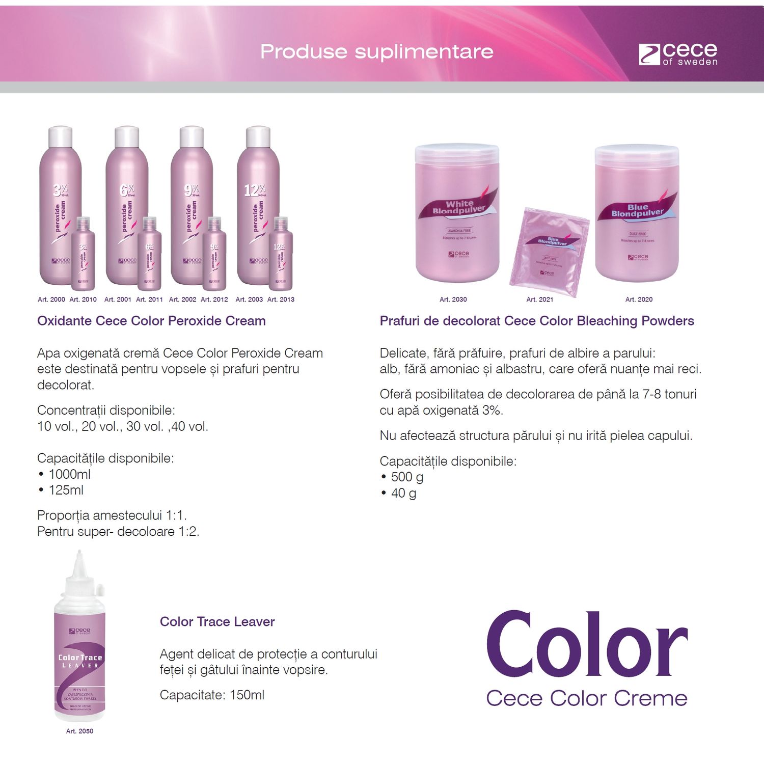 Cece Color Creme - Vopsea profesionala permanenta Cece of sweden 125 ml ...