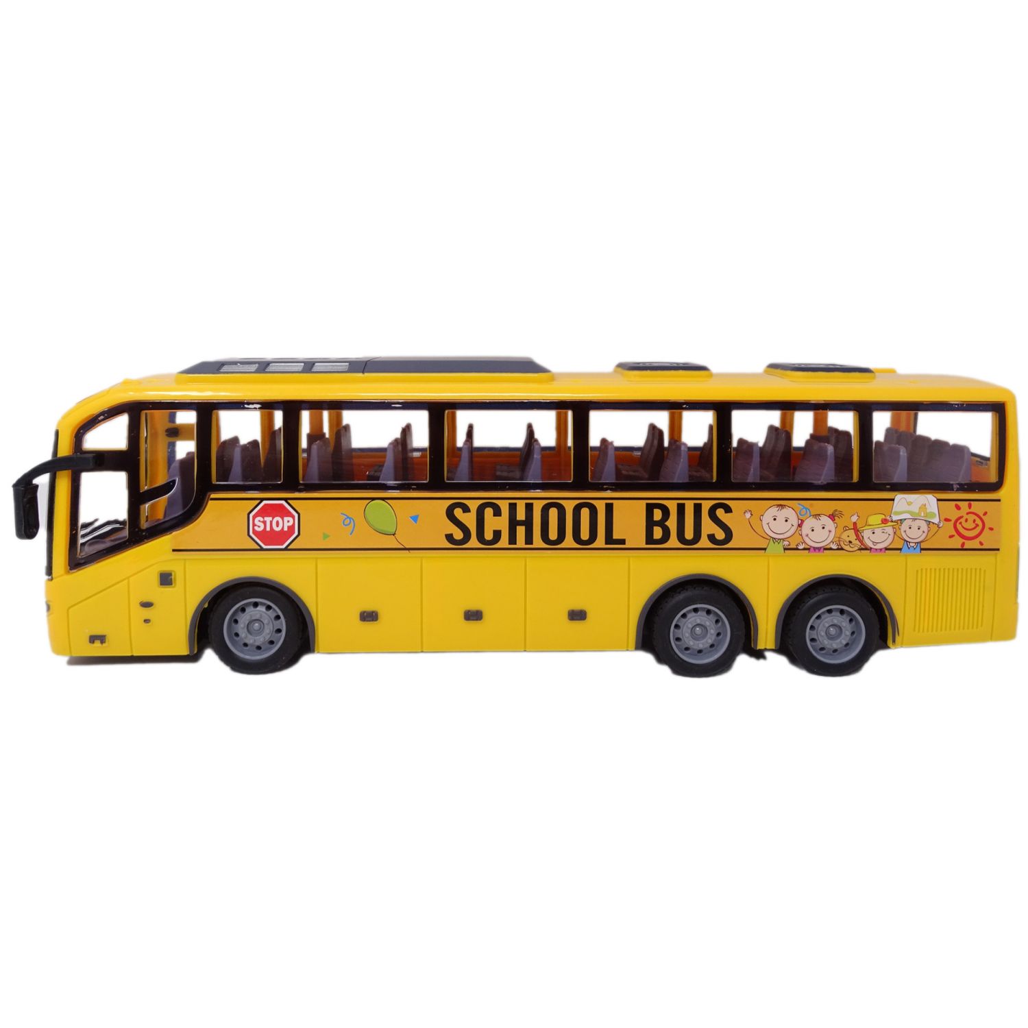 Salamandra Kids - Autobuz Scolar de Jucarie din Plastic cu Telecomanda ...