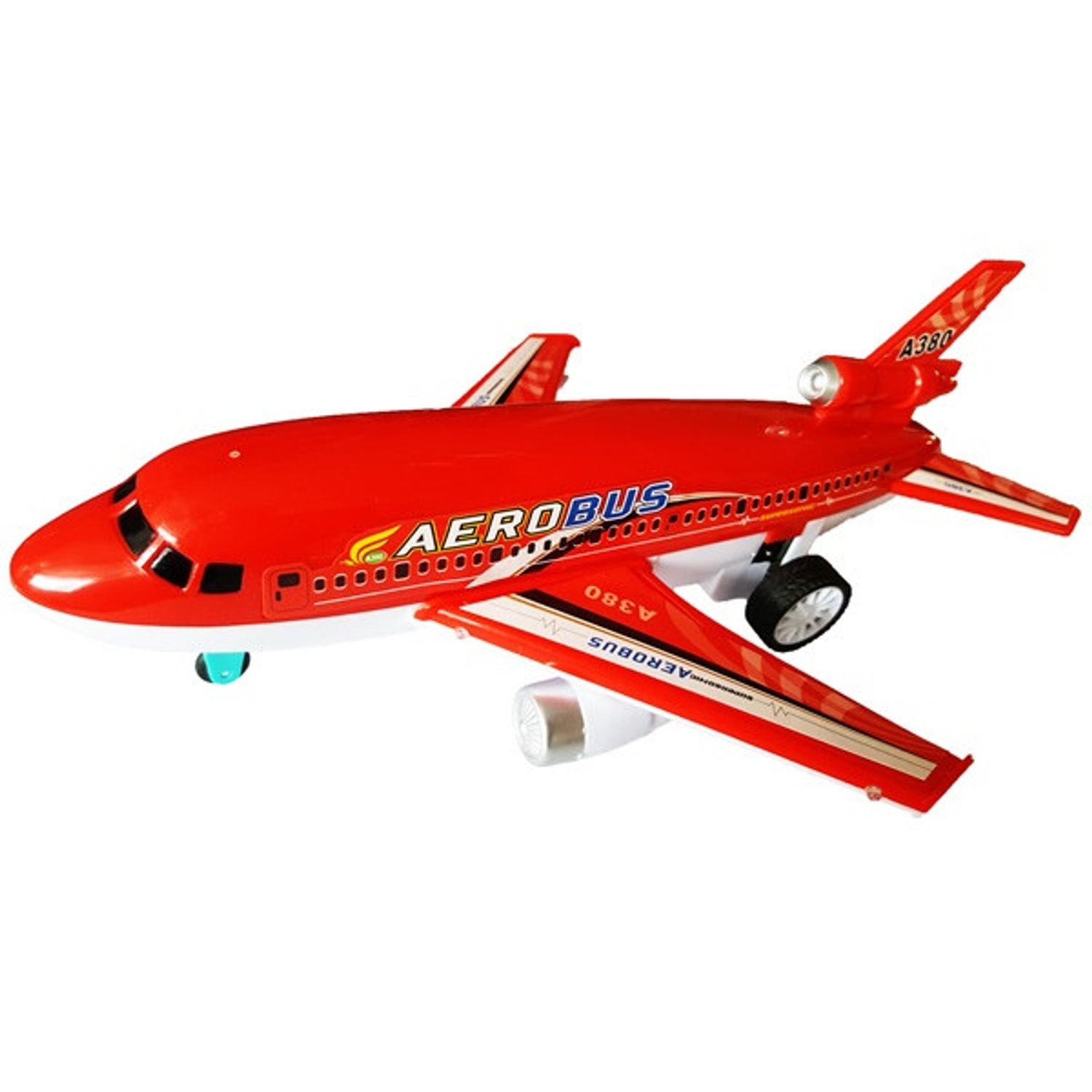 Salamandra Kids - Avion A 380 Aerobus cu lumini si telecomanda - elefant.ro