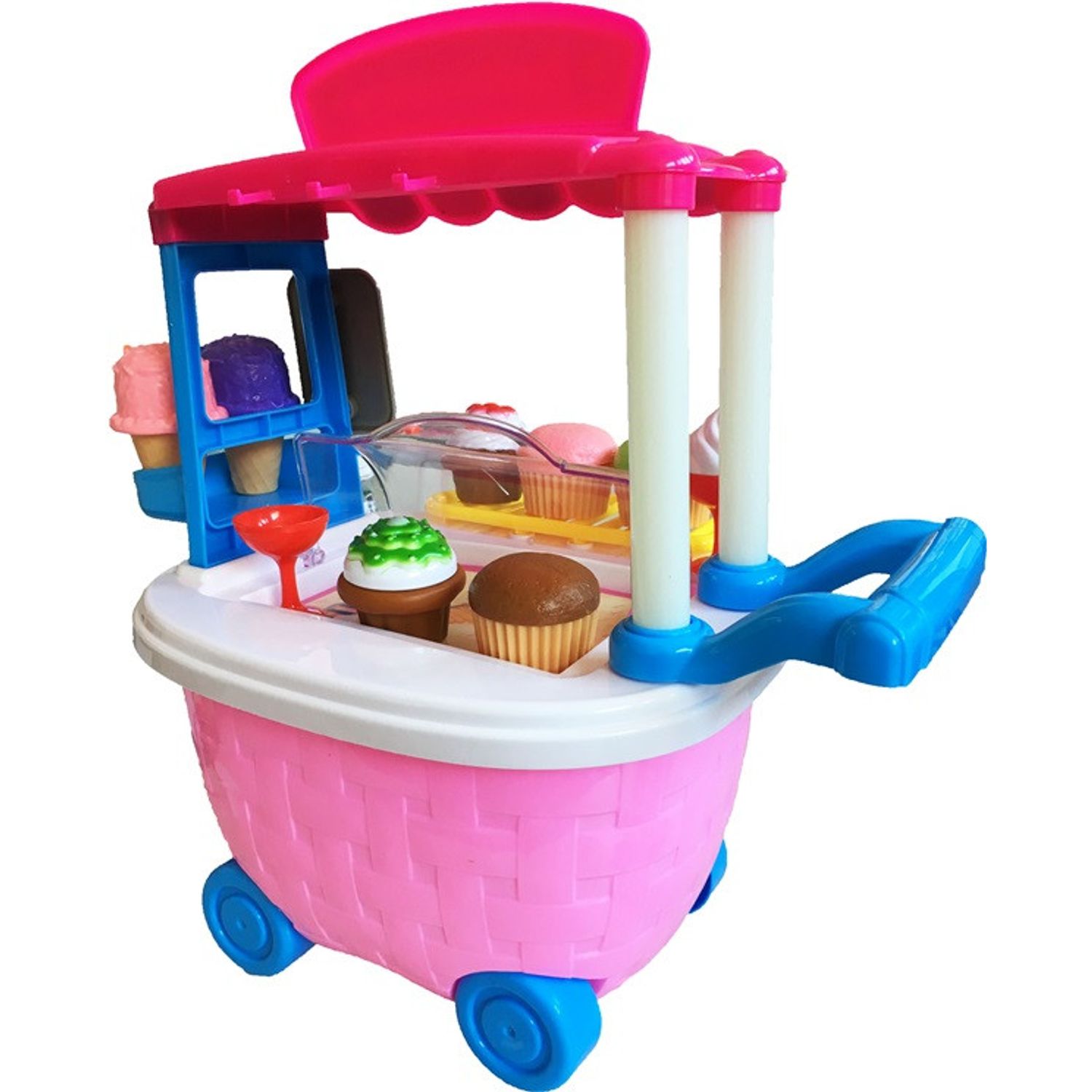 Salamandra Kids - Set de joaca Stand de inghetata in mini carucior Ice ...