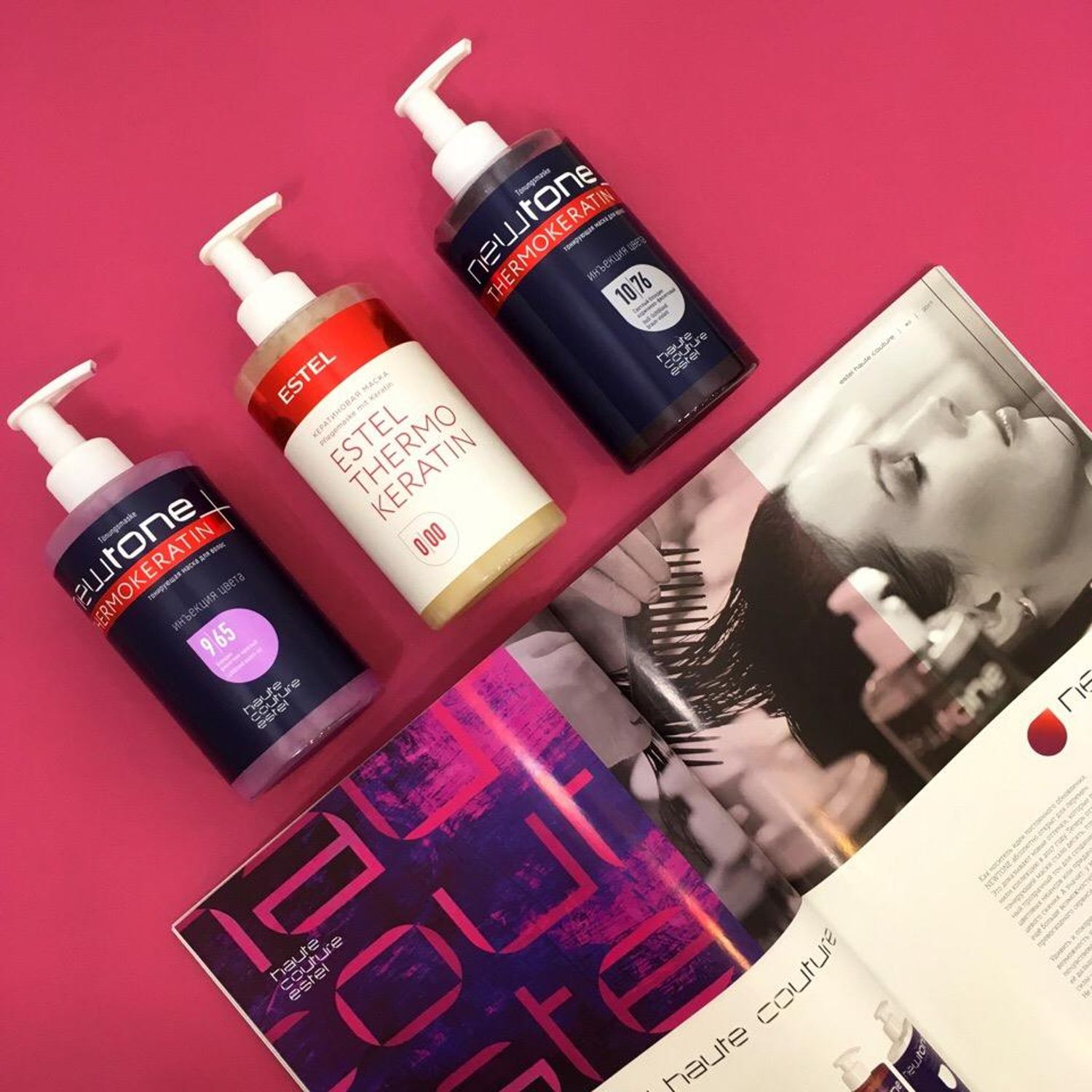 ESTEL Professional - Masca nuantatoare pentru par cu keratina Haute Couture NEWTONE, 8/61 ...