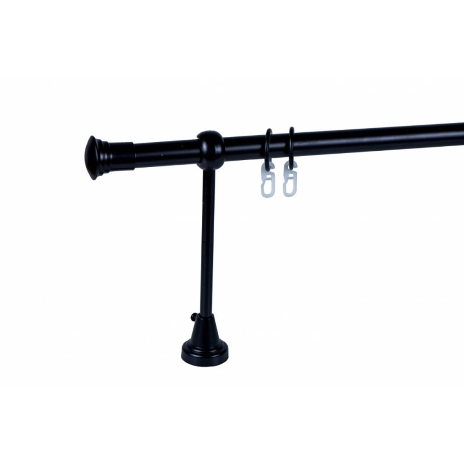 KLEIDECO - Galerie metal 19 mm AUSTRALIA "complet" simpla, negru, 160 ...