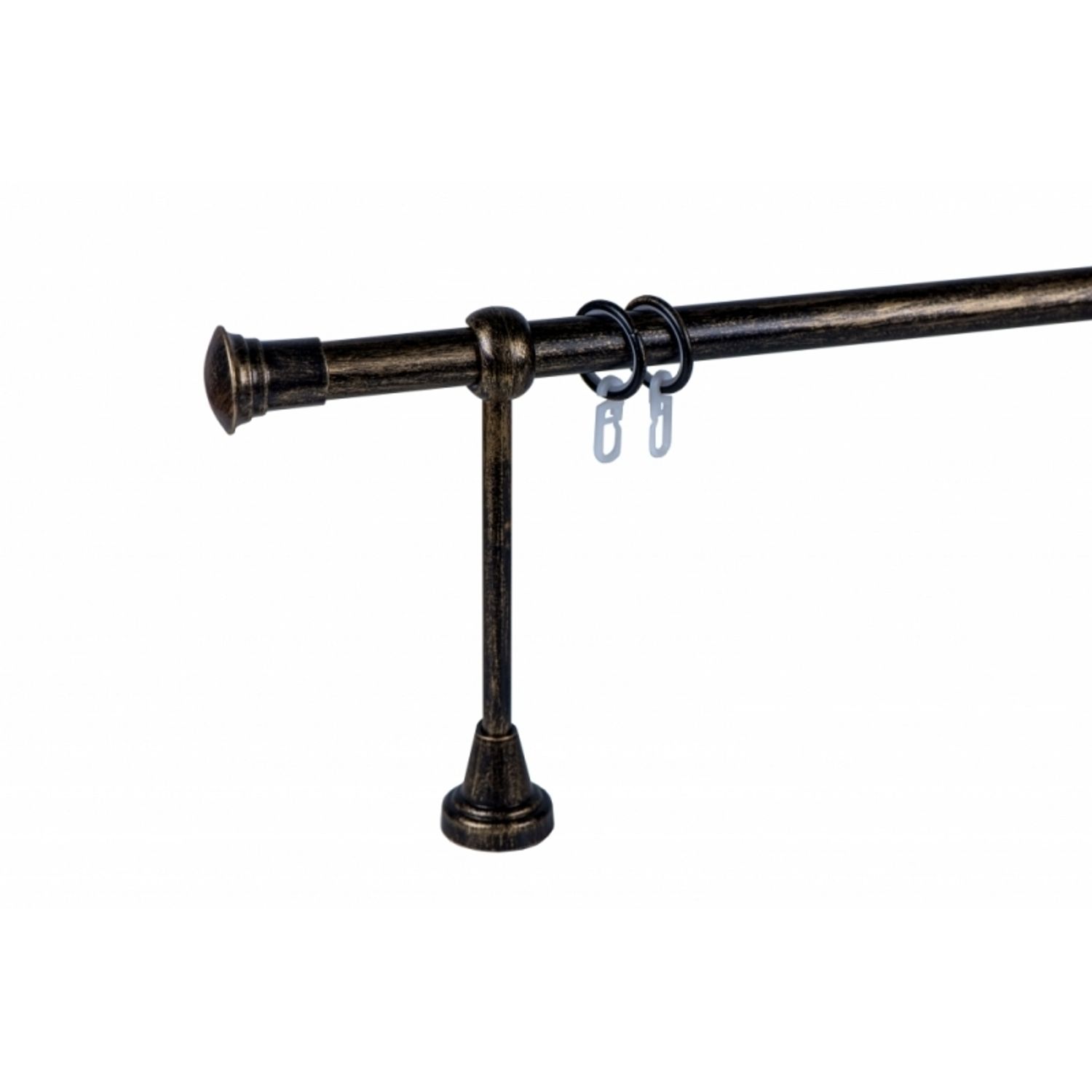 KLEIDECO - Galerie metal 19 mm AUSTRALIA "complet" simpla, negru-auriu ...