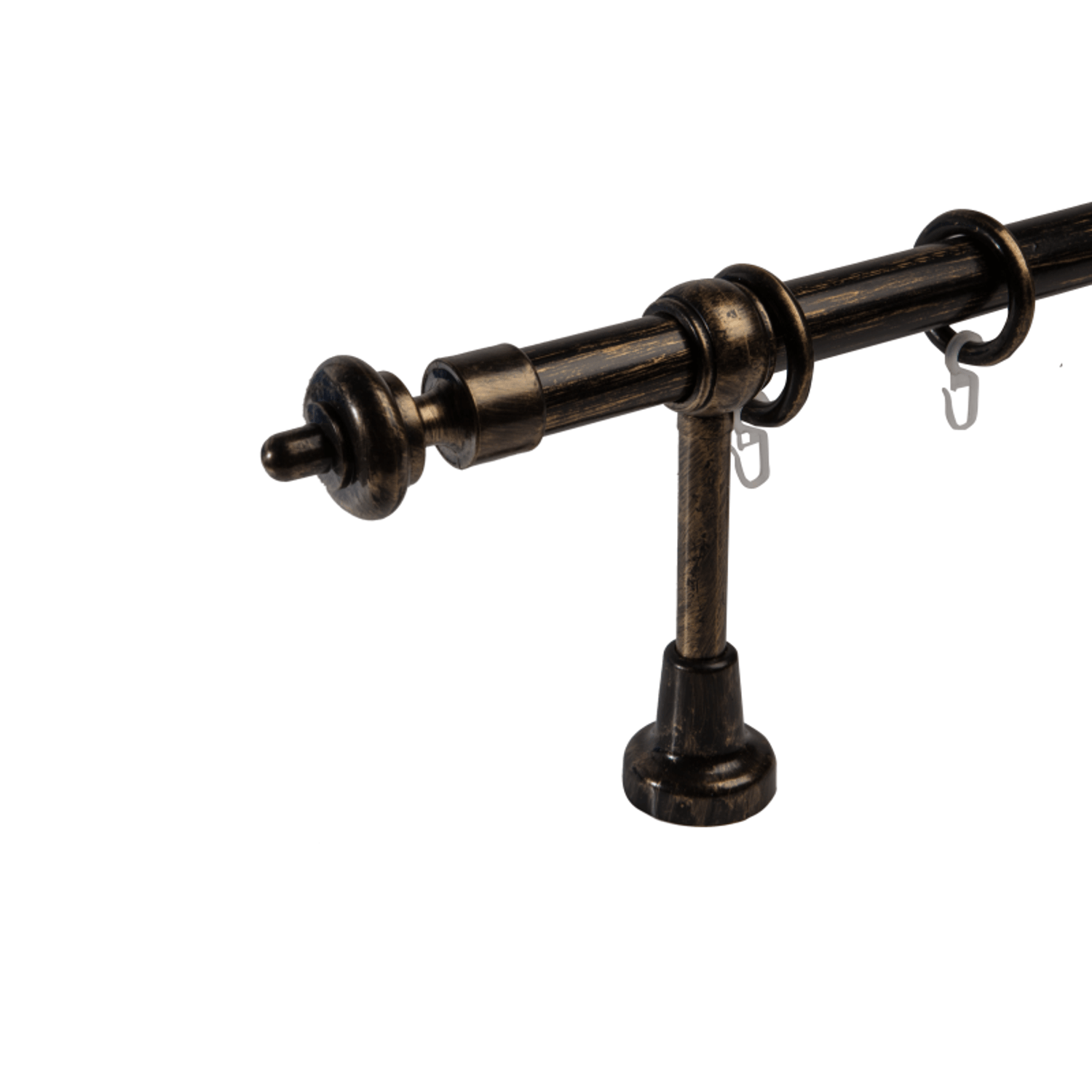 KLEIDECO - Galerie plastic 28 mm INNOVATIE MARE "complet" simpla, negru ...