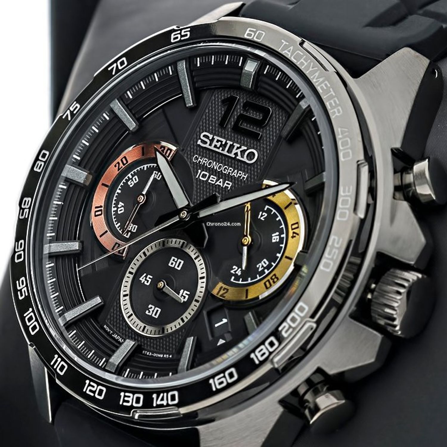 Seiko - Ceas Barbati, SEIKO, Chronograph SSB349P1 - elefant.ro