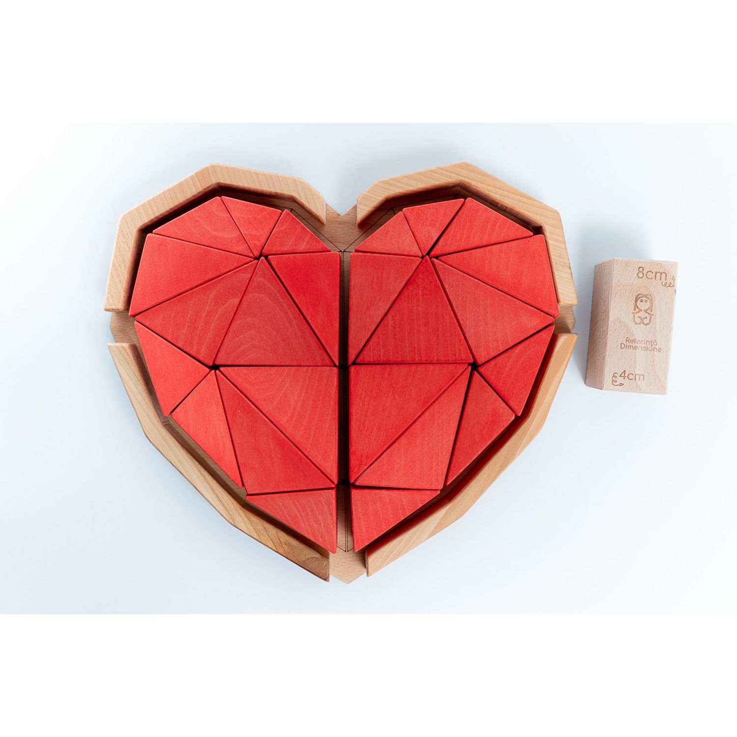 Joyeli - Inima puzzle Joyeli pentru copiii de +5 ani, rosu, 3D - elefant.ro