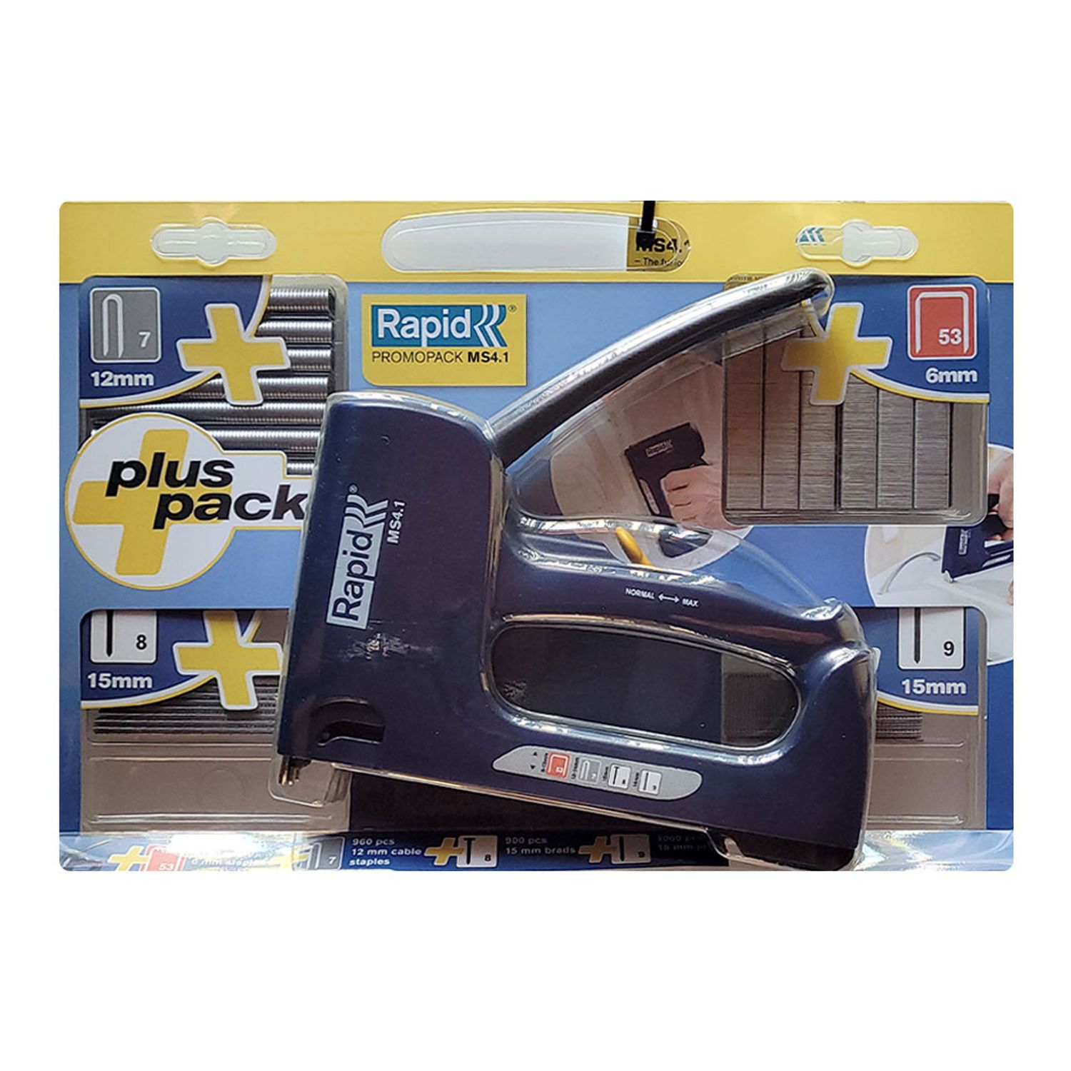 Rapid - Set Capsator tacker Rapid Multitacker MS4.1, reglare forta ...