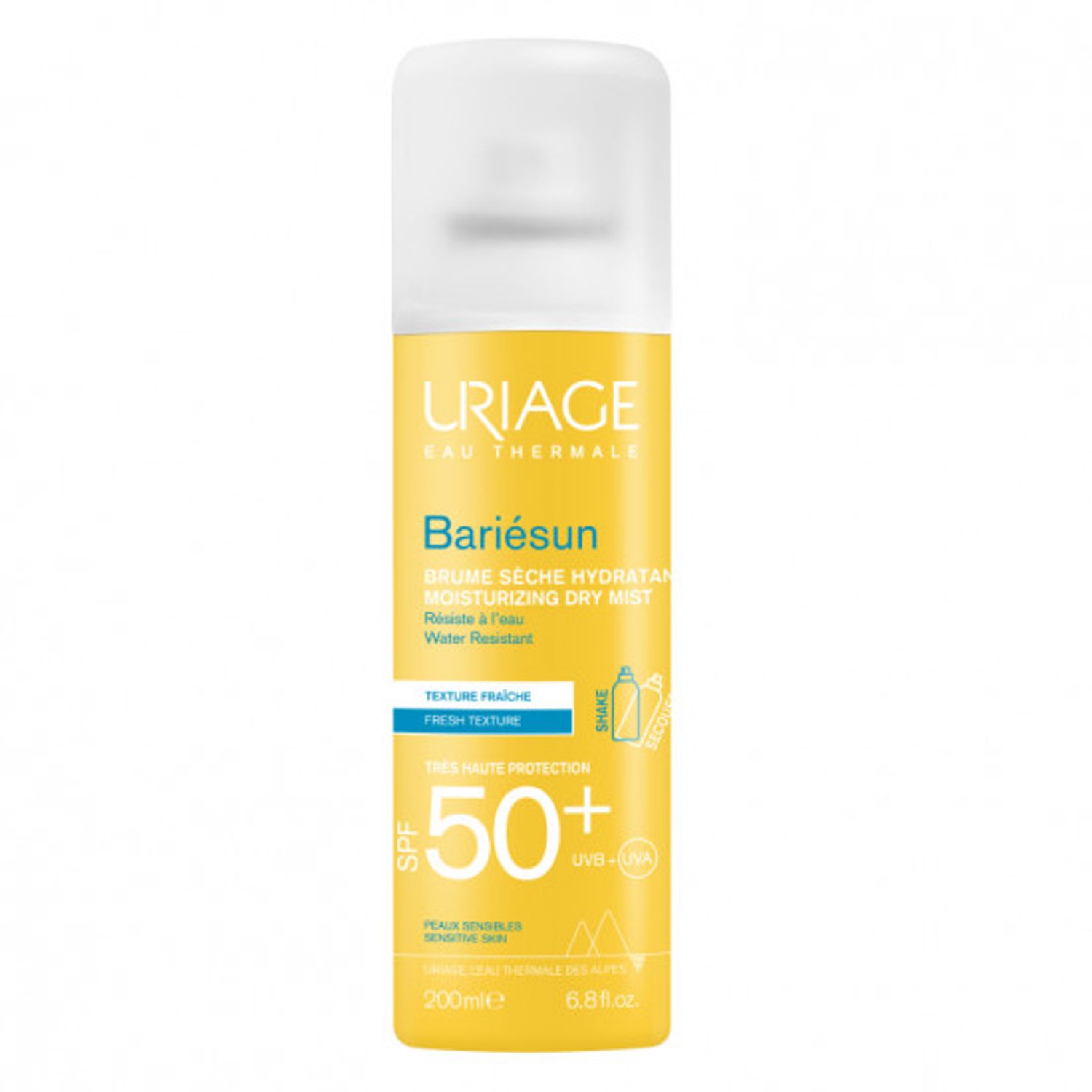 Uriage - Spray uscat pentru protectie solara cu SPF 50 Uriage Bariesun, 200 ml - elefant.ro